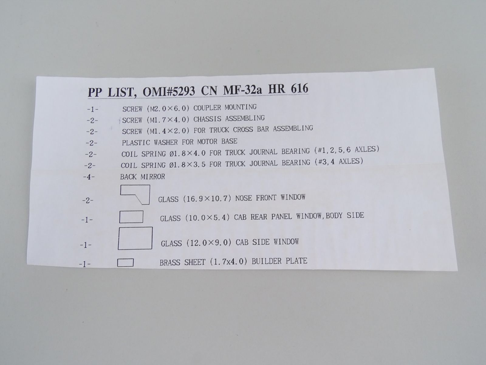 HO Brass Model - OMI 5293 CN CNR Canadian National HR616 HR 616 MF-32A ...