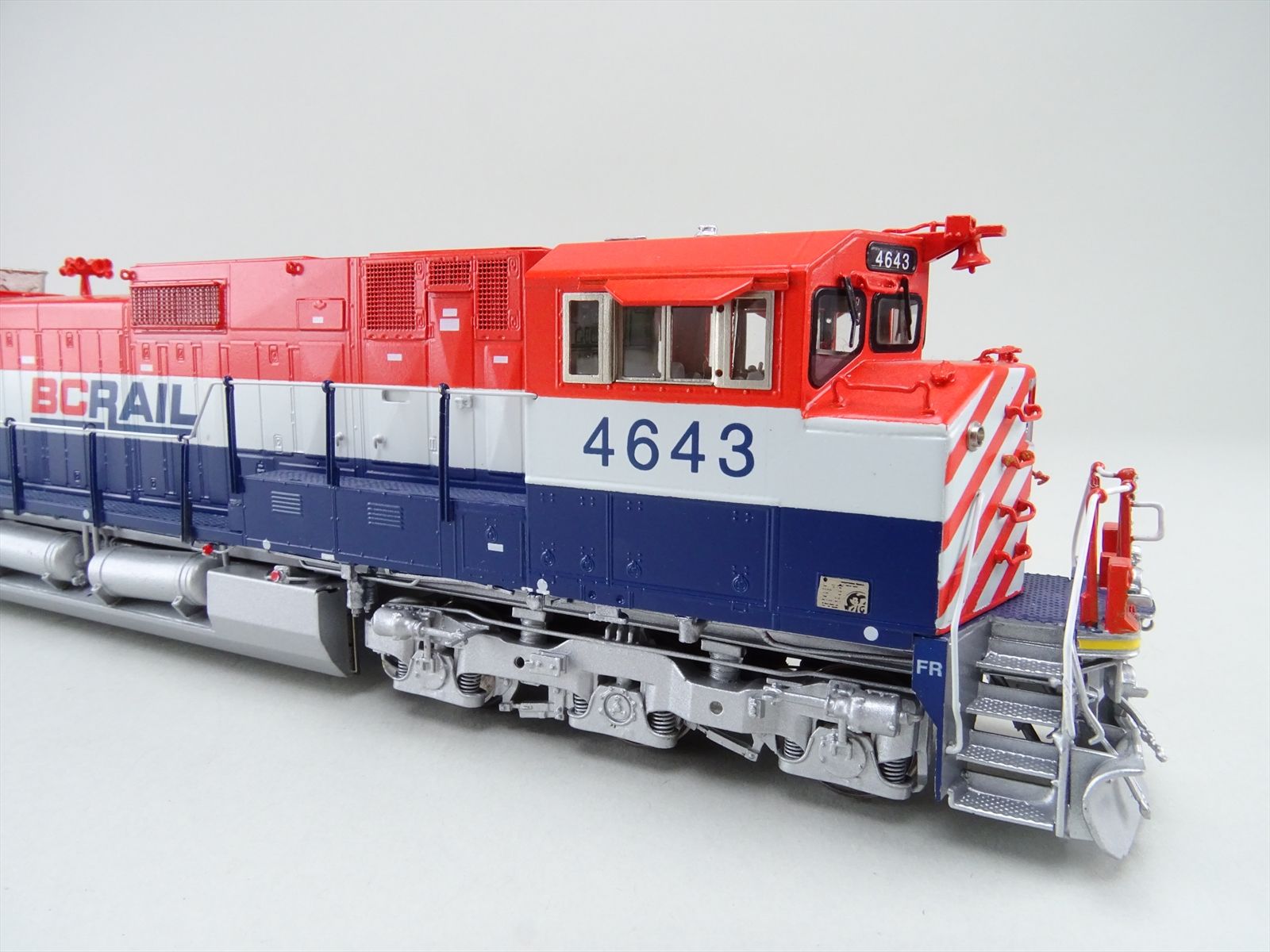 HO Brass Model - OMI 6552.1 BCR British Columbia C44-9WL #4643 - F/P - 1996 Run - Ajin - HARD TO ...