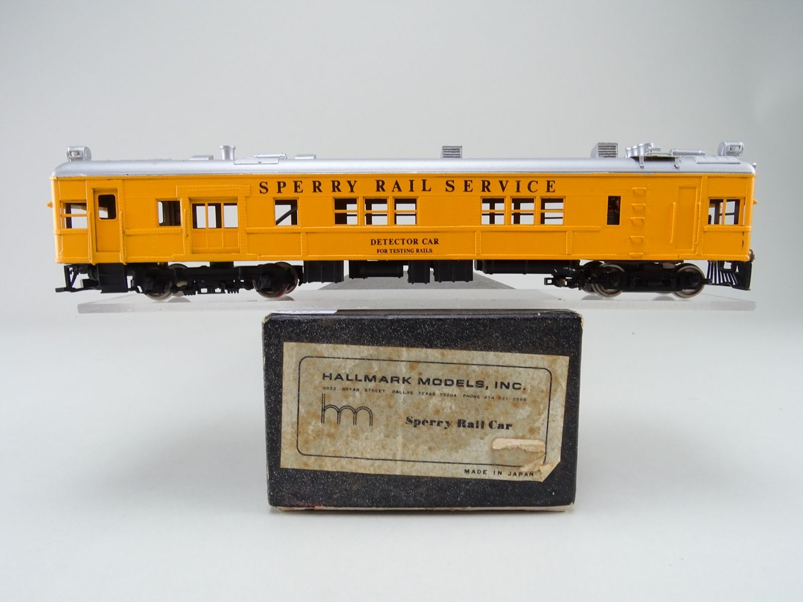HO Brass Model - Hallmark SRS Sperry Rail Detector Car - F/P