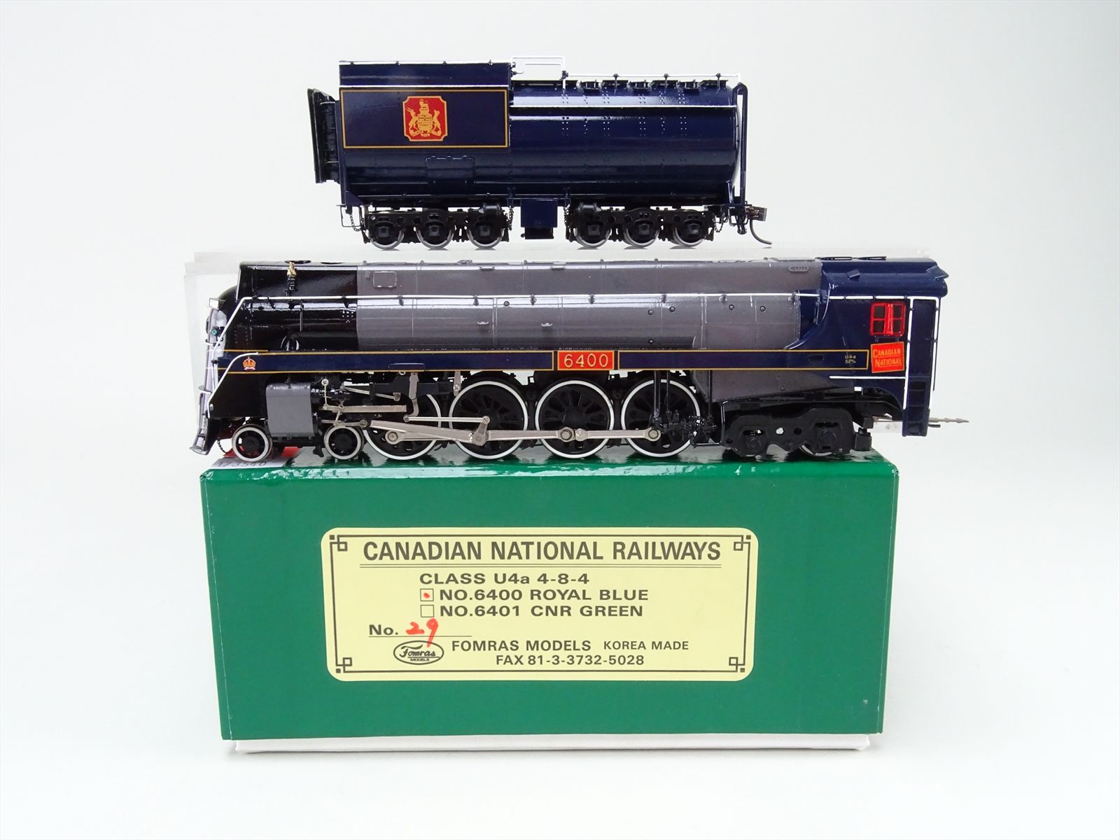 HO Brass Model - Fomras CN CNR Canadian National U-4a 4-8-4 Royal Blue ...