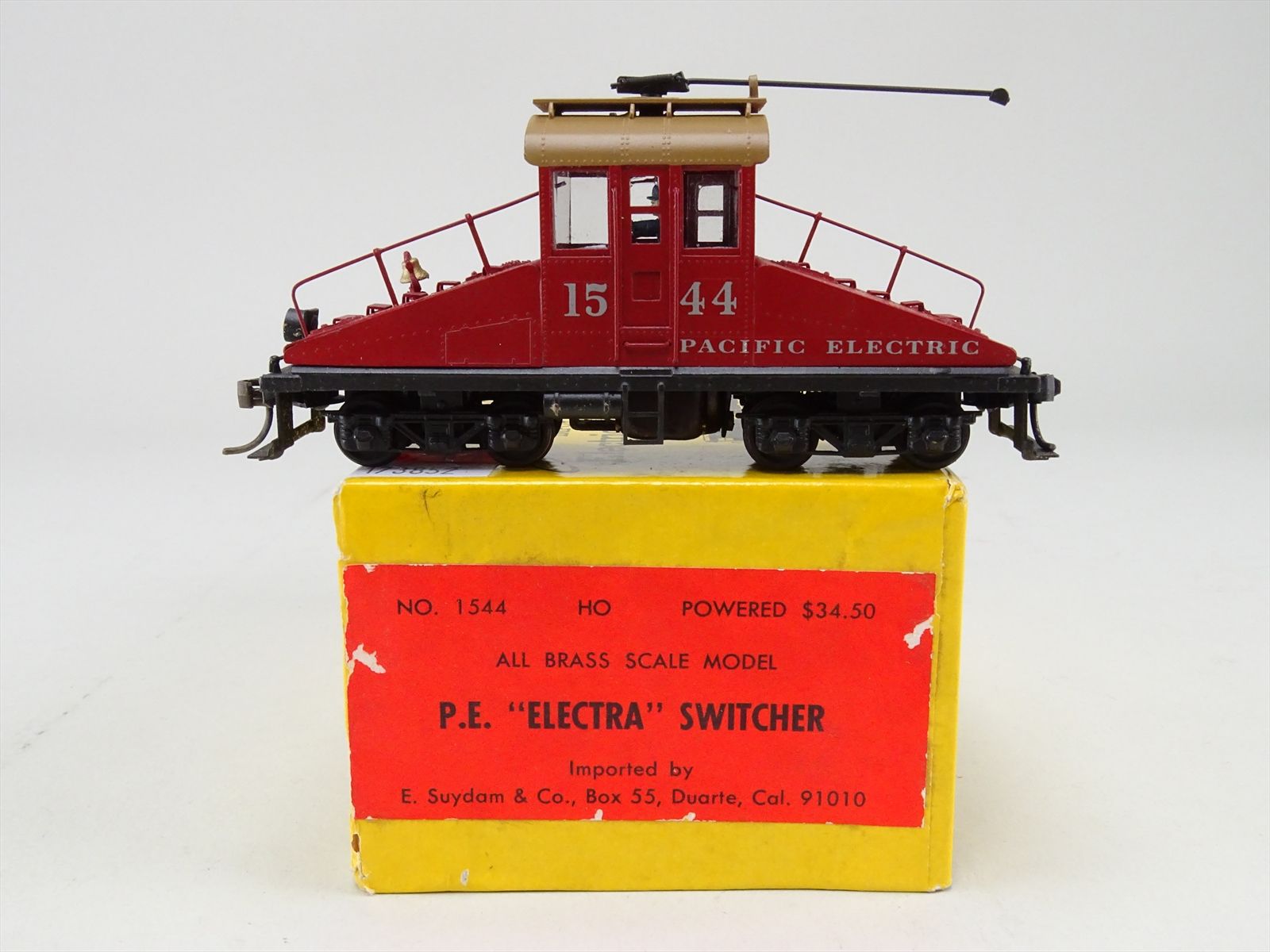 HO Brass Model - Suydam 1544 PE Pacific Electric Electra Steeple Cab Switcher #1544 - Custom ...