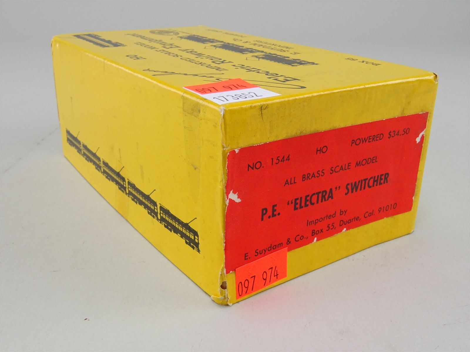 HO Brass Model - Suydam 1544 PE Pacific Electric Electra Steeple Cab Switcher #1544 - Custom ...