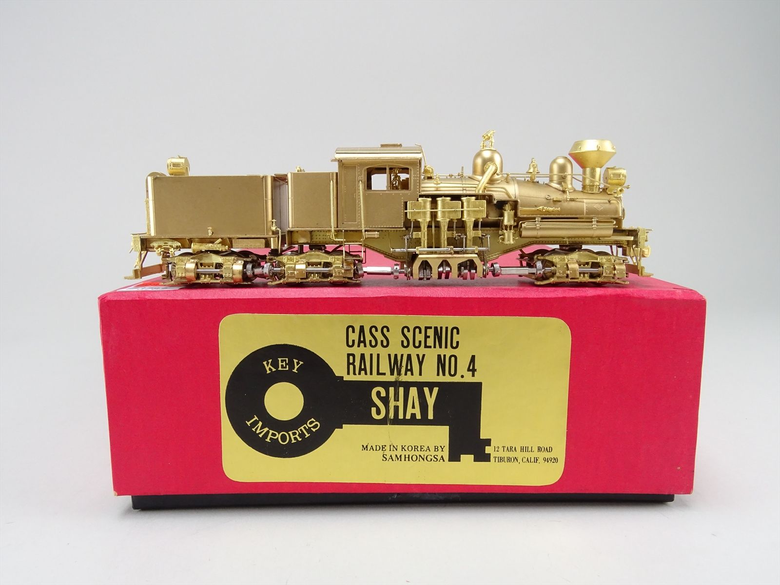 HO Brass MODEL - Key Cass Scenic Railway Shay #4 - Unpainted - 1983 Run ...