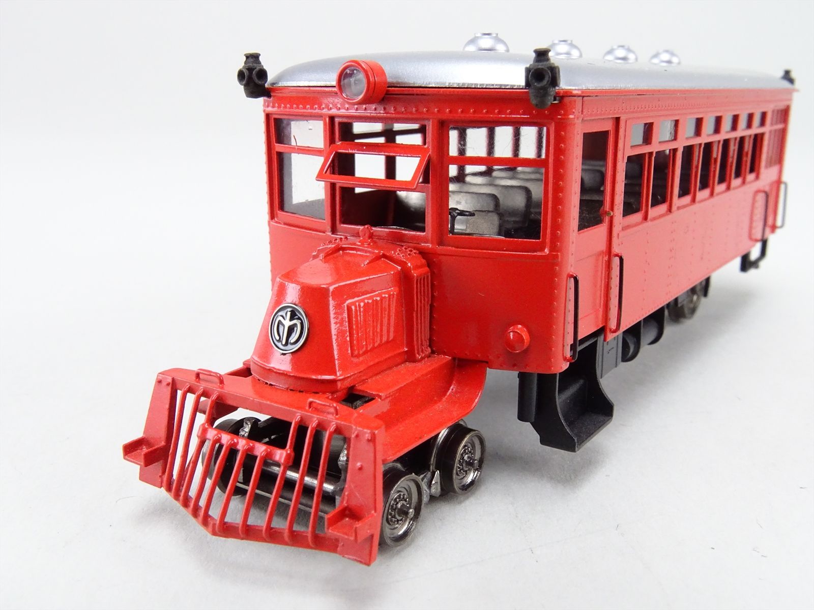 HO Brass Model - Lambert Mack Rail Bus - F/P Red / Silver - Interior