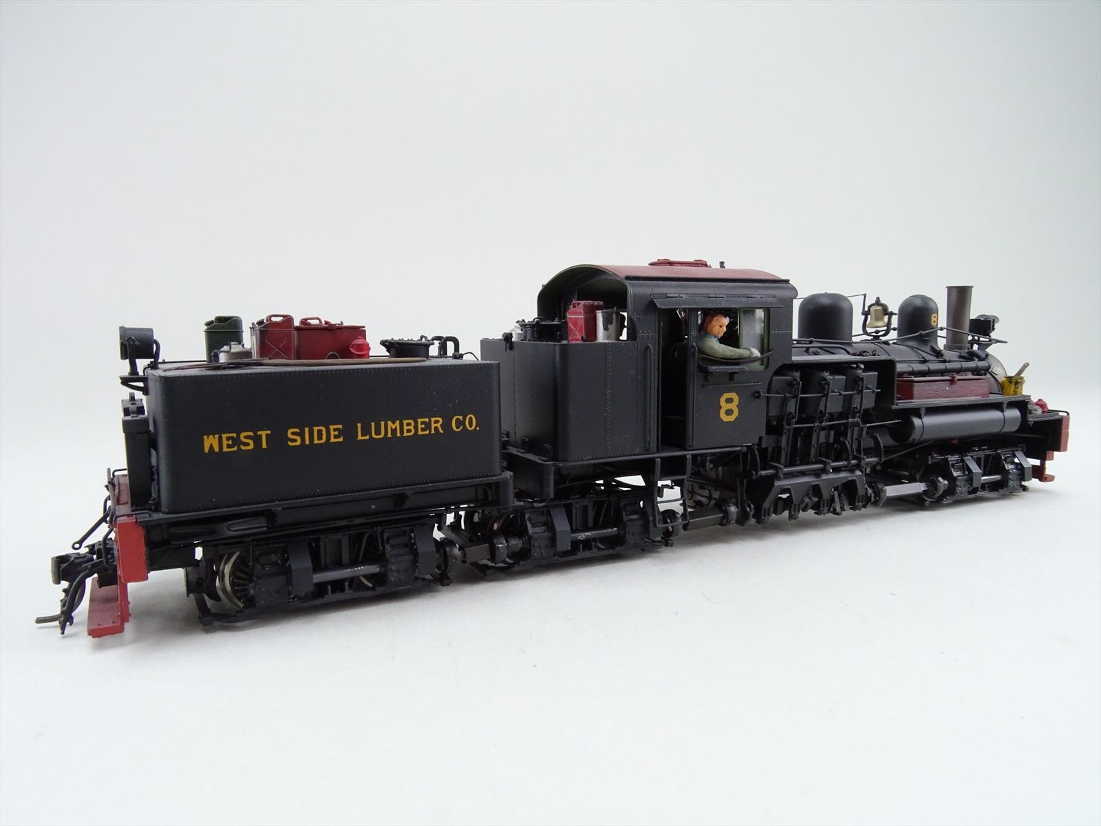 Sn3 Brass Model - P-B-L Milestone Foreground WSLCo. WSLC 3-Truck Shay ...
