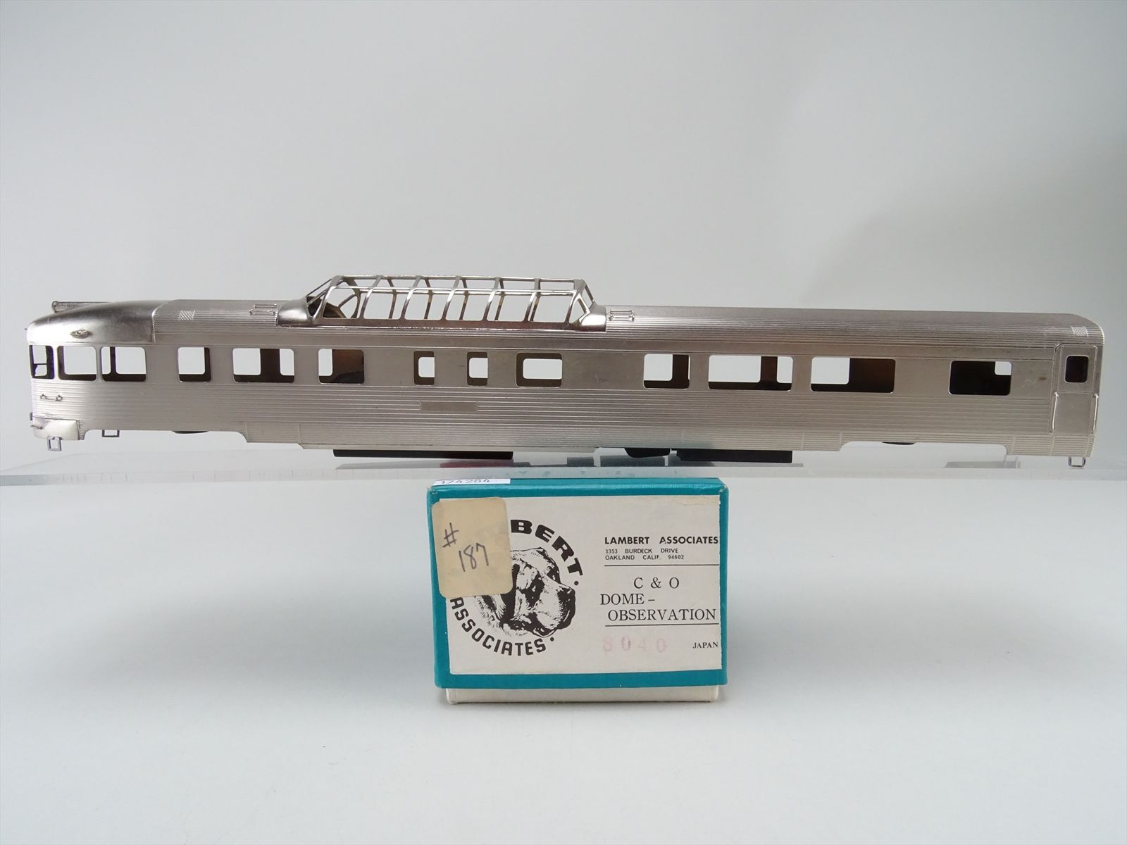 HO Brass Model - Lambert 8040 C&O Chesapeake & Ohio Dome Observation ...