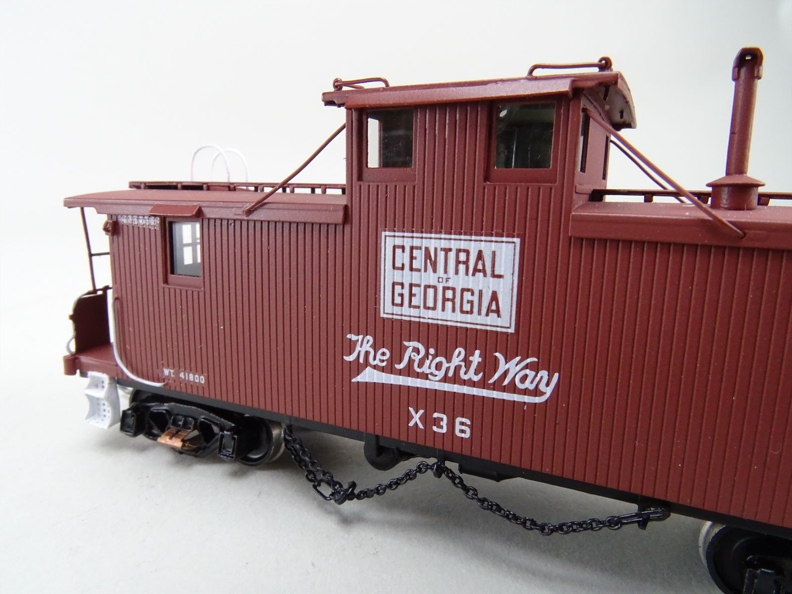 HO Brass Model - ABC Atlantic 2001 CofG Central of Georgia Short Wood Sheathed Caboose #X36 - F ...