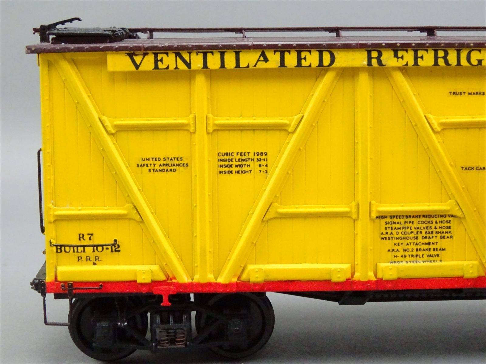 O Brass Model - PSC 16077 PRR Pennsylvania R7 Reefer Refrigerator Car ...