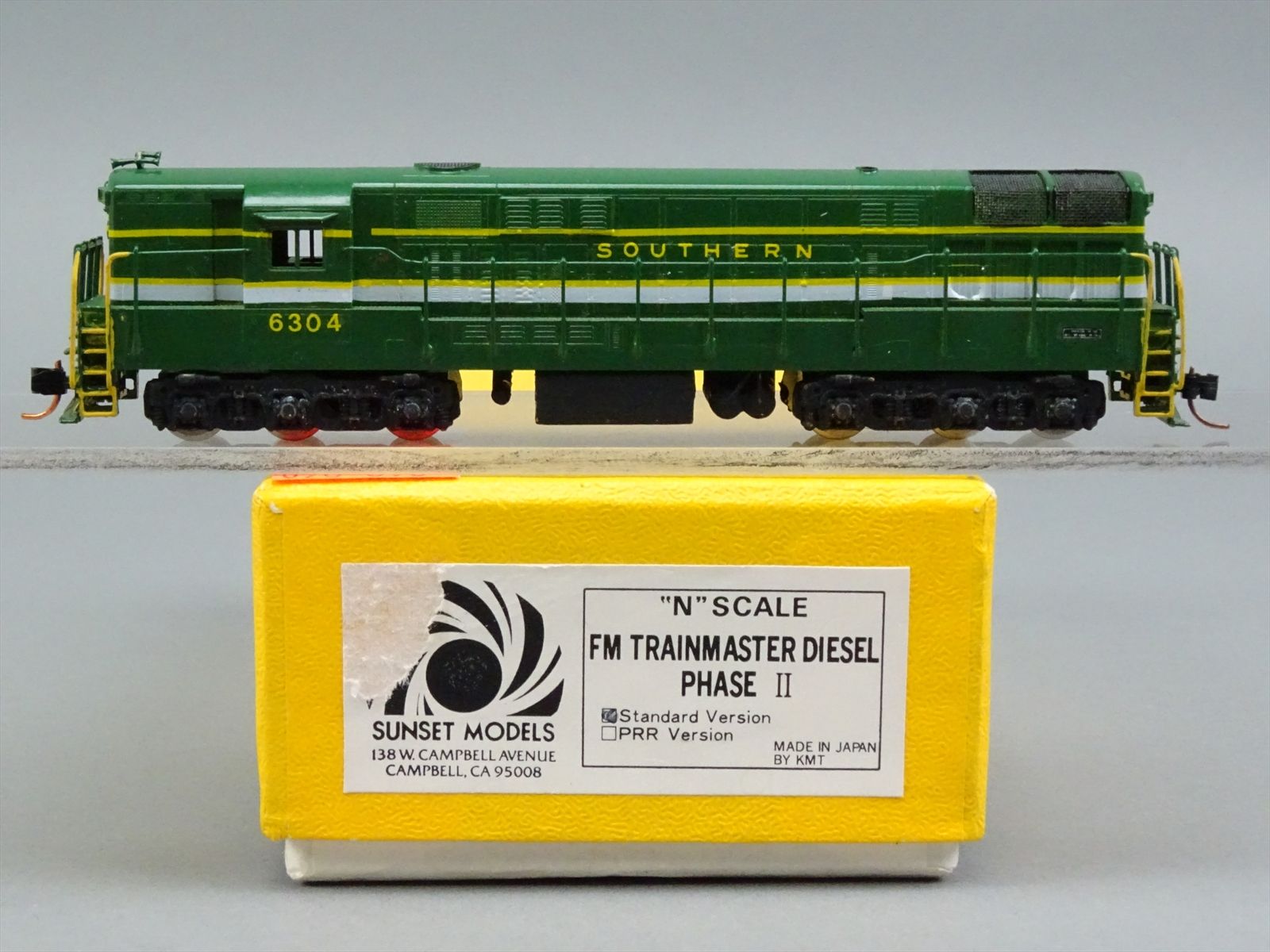 N Brass Model - Sunset SOU Southern FM Trainmaster Diesel Phase II ...