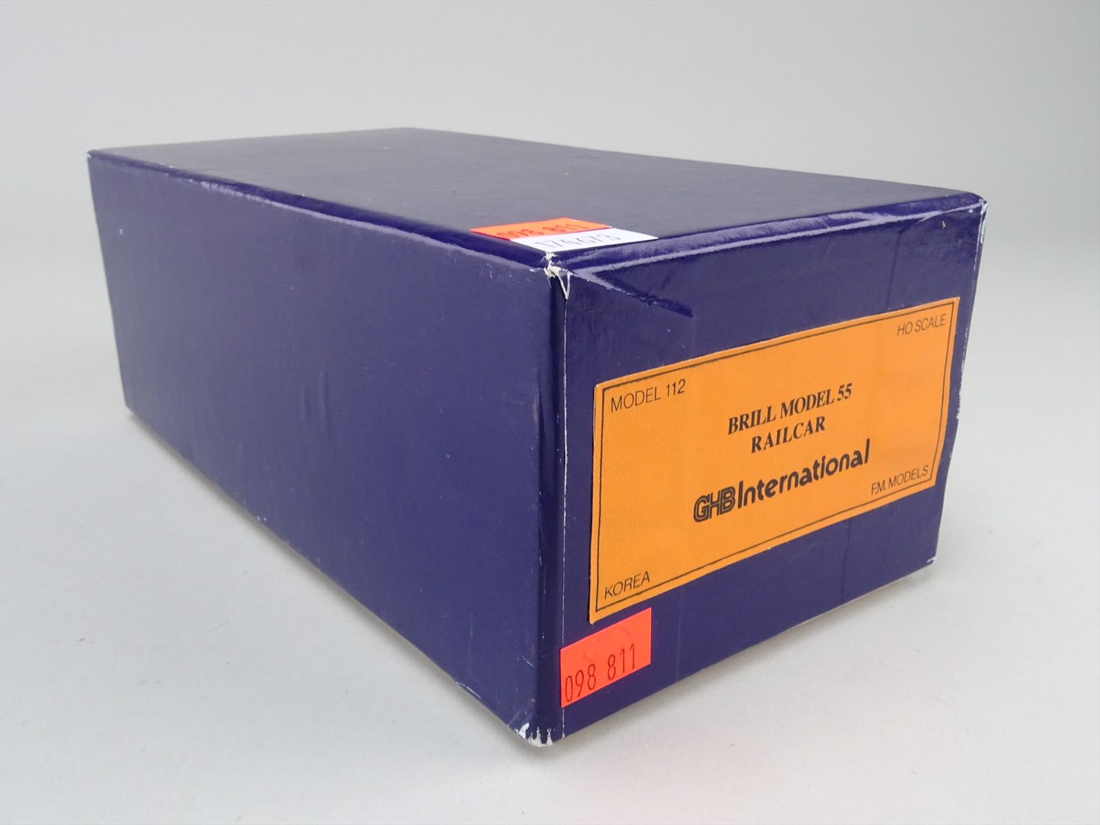 HO Brass Model - GHB 112 Brill Model 55 Railcar - Unpainted - F.M. Models