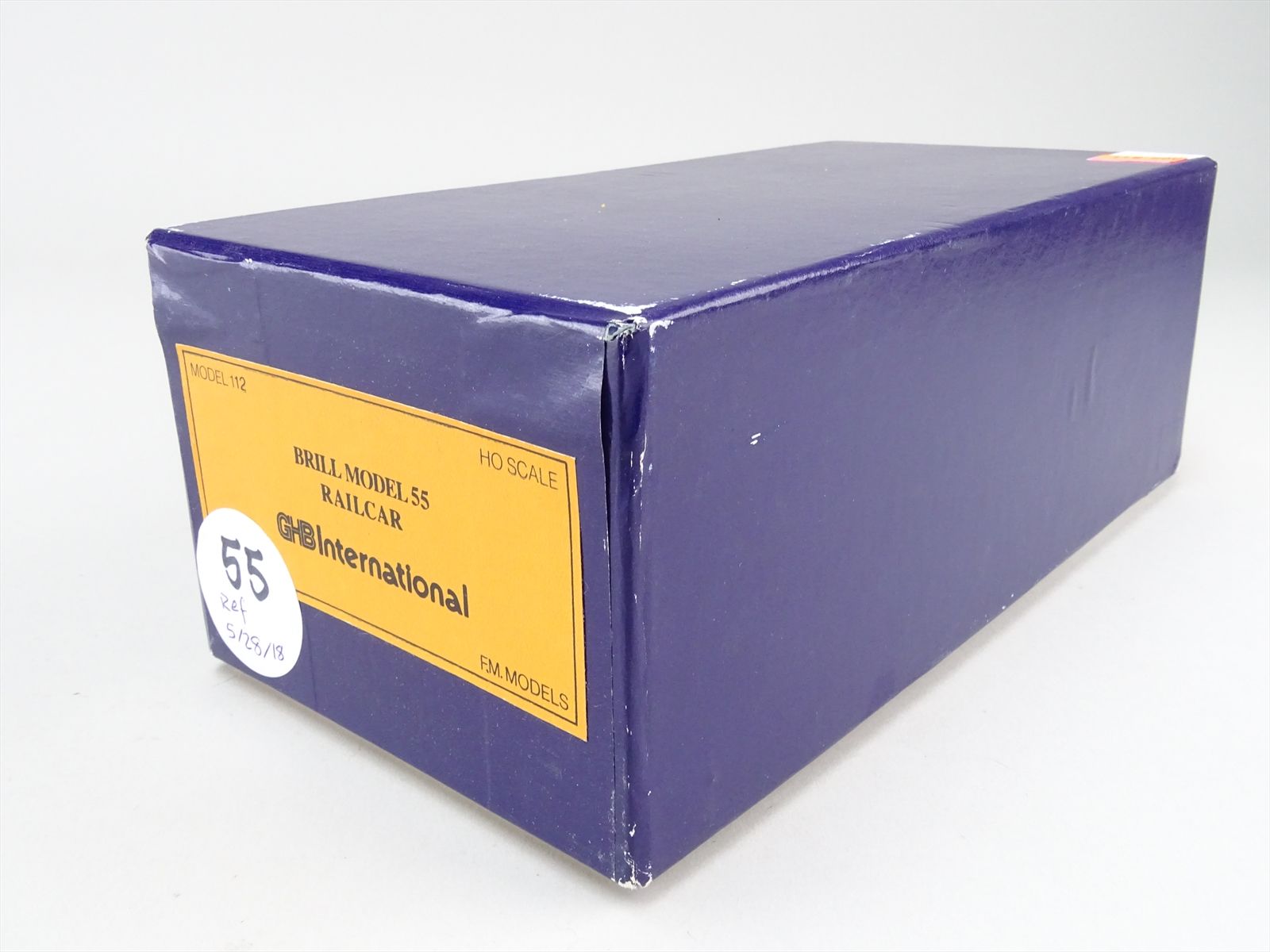 HO Brass Model - GHB 112 Brill Model 55 Railcar - Unpainted - F.M. Models