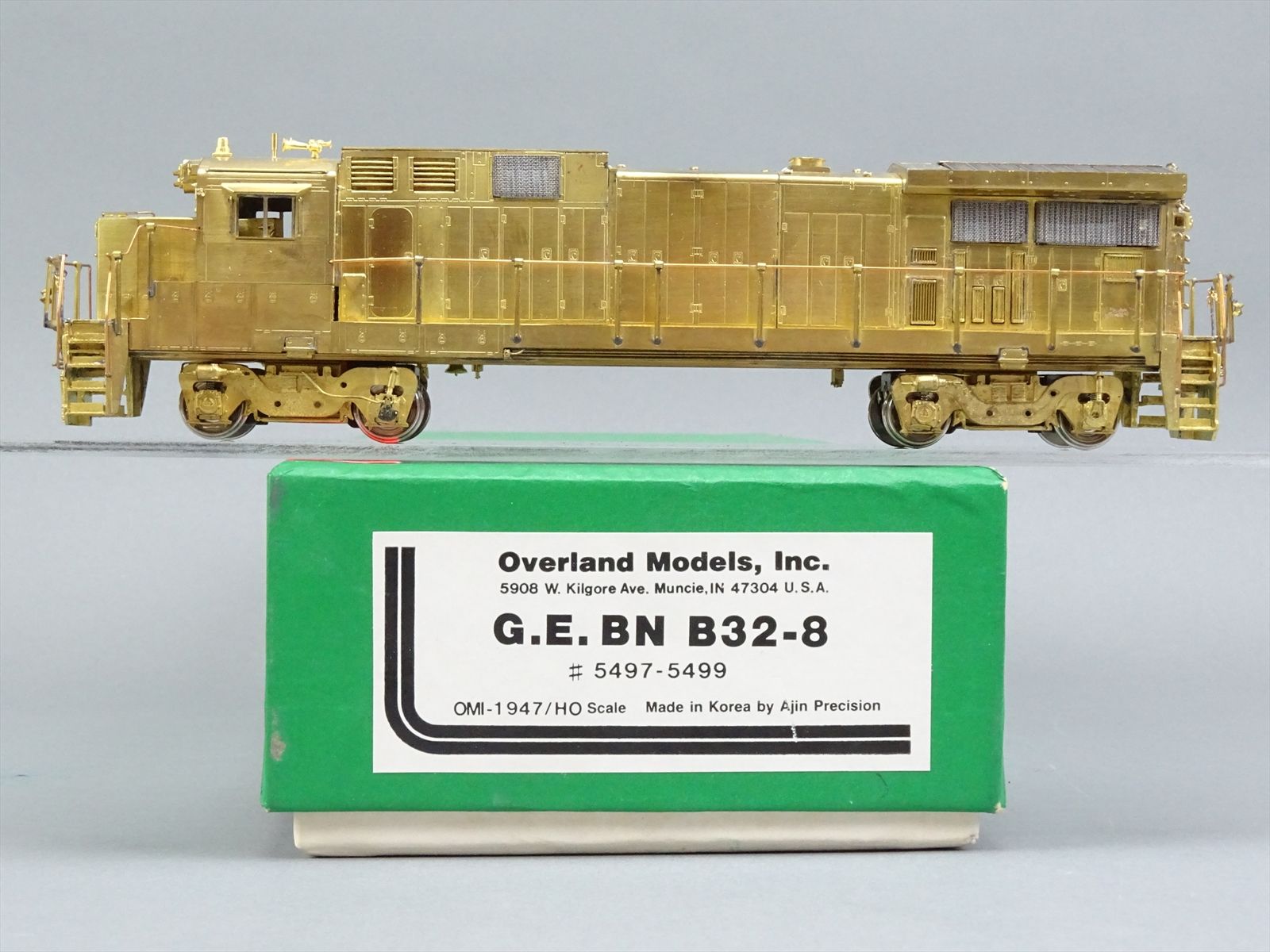 HO Brass Model - OMI 1947 BN Burlington Northern GE B32-8 #5497 - 5499 - Unpainted - 1987 Run - Ajin