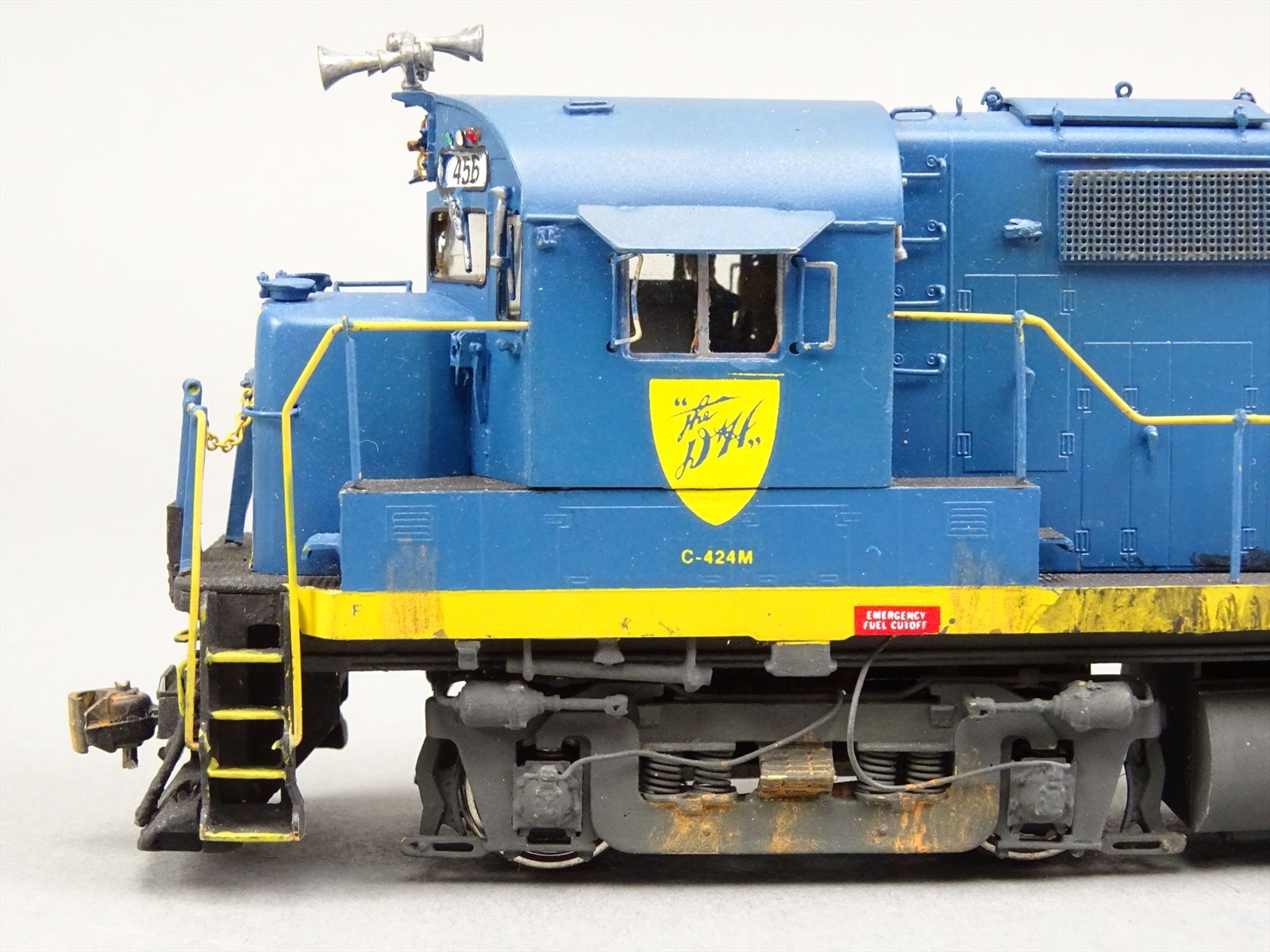 HO Brass Model - OMI 5091 D&H Delaware & Hudson C424M #456 - Custom + Weathered - 1988 Run - Ajin