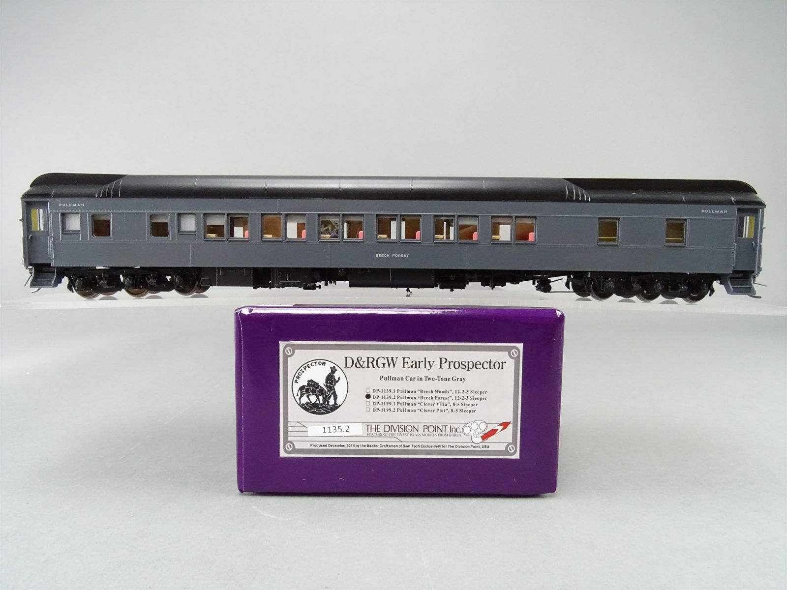 HO Brass Model - DP 1139.2 Early Prospector Pullman 12-2-3 Sleeper ...