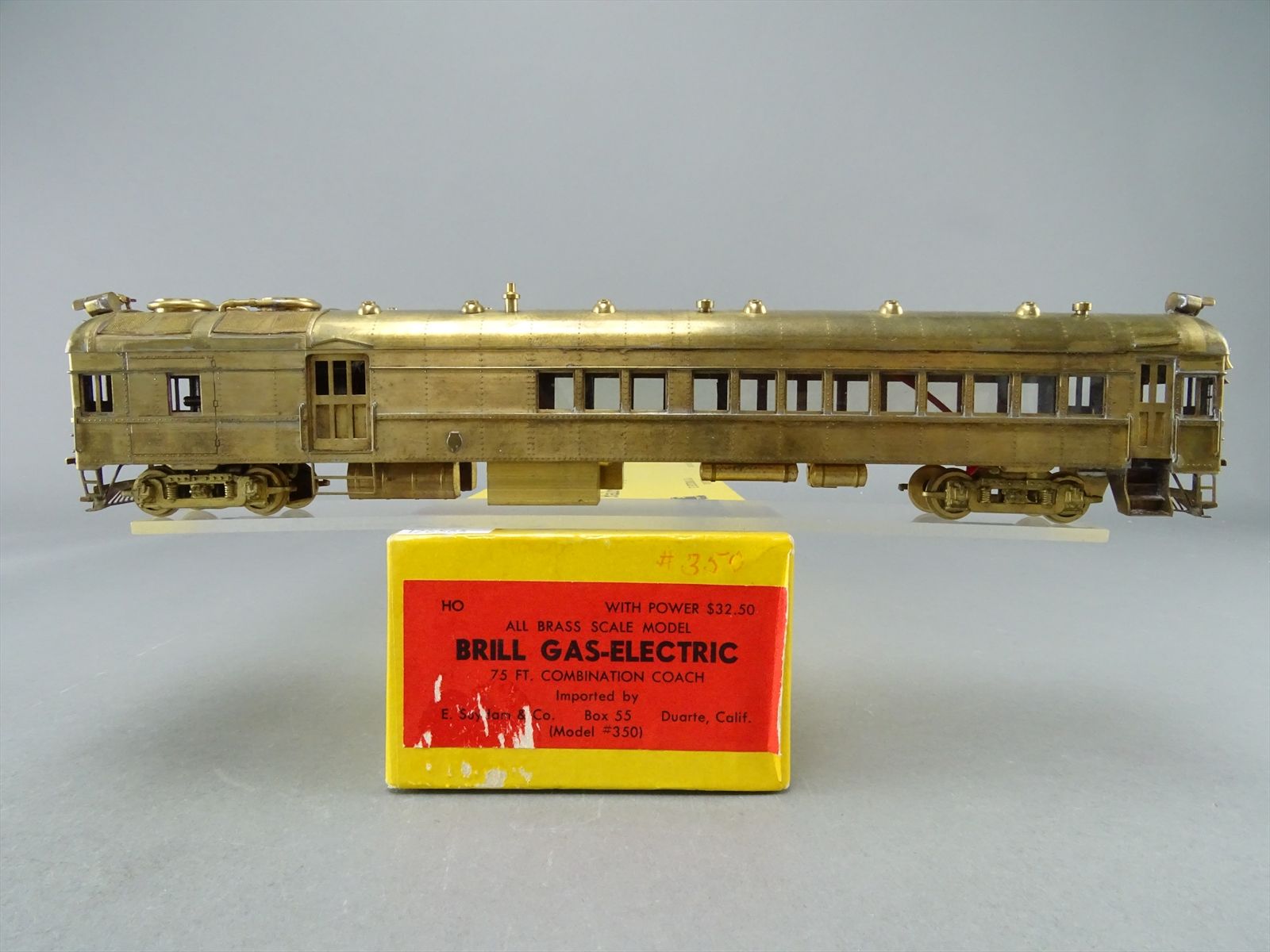 HO Brass Model - Suydam Brill Gas Electric 75' Combination Combine ...