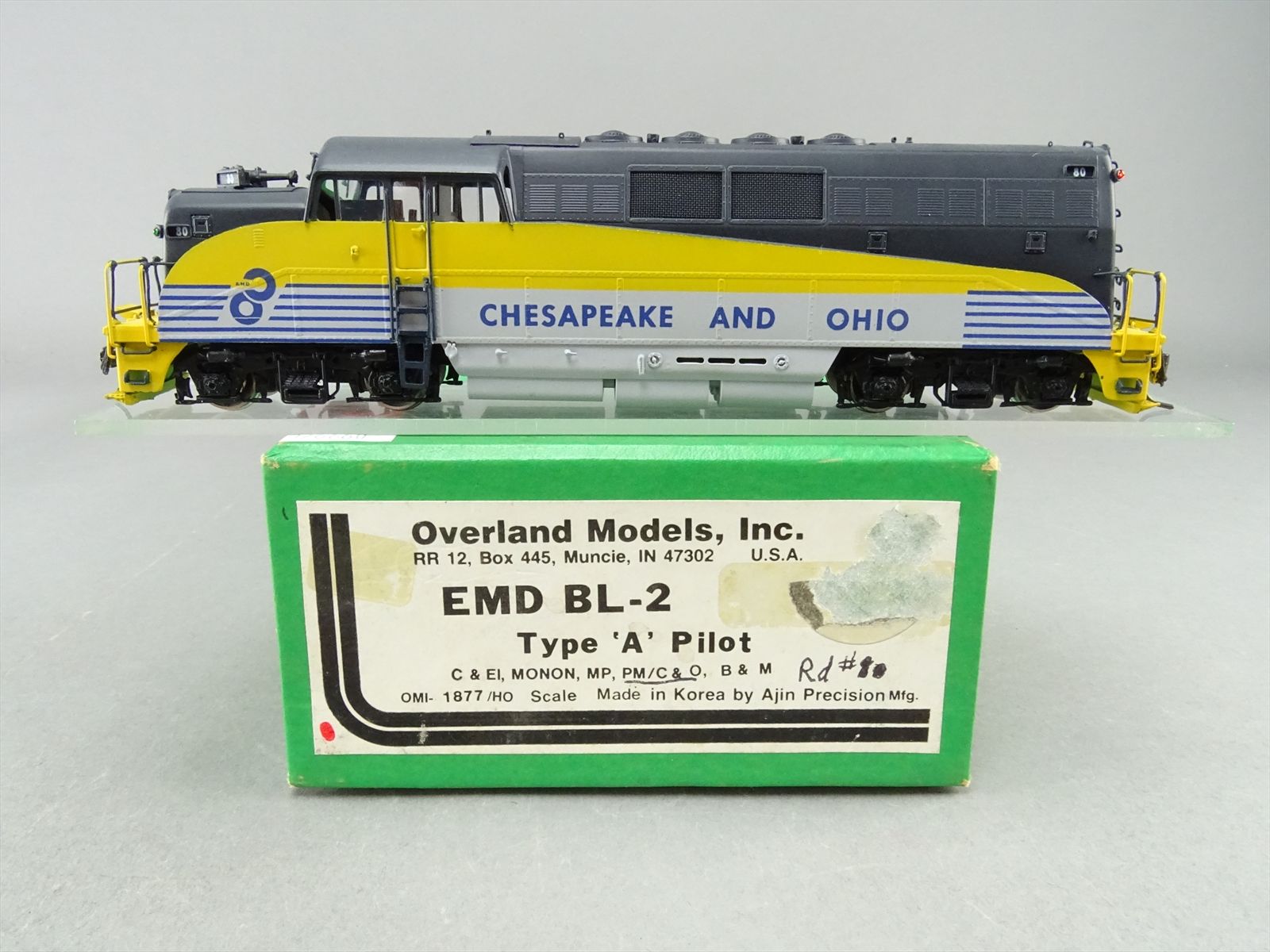 HO Brass Model - OMI 1877 C&O Chesapeake & Ohio EMD BL-2 Type A Pilot ...