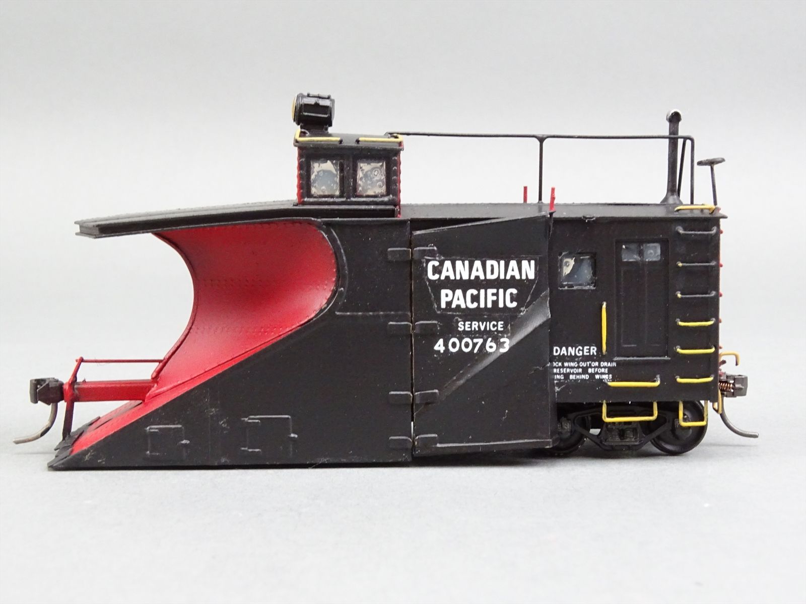 HO Custom Brass - CPR Canadian Pacific Snow Plow #400763 - CUSTOM
