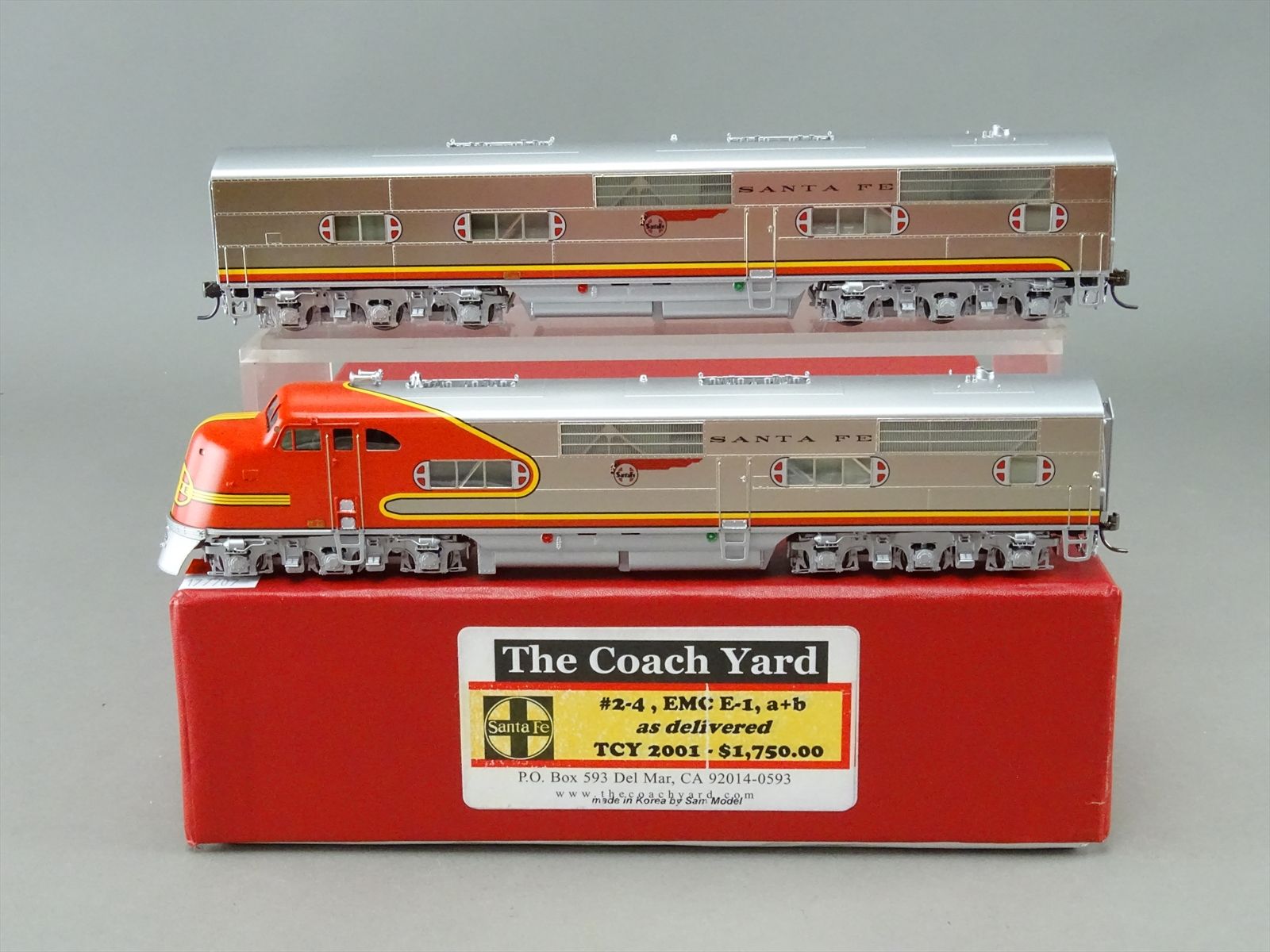 HO Brass Model - TCY 2001 AT&SF Santa Fe EMC E1 E1A E1B A-B Set Set ...