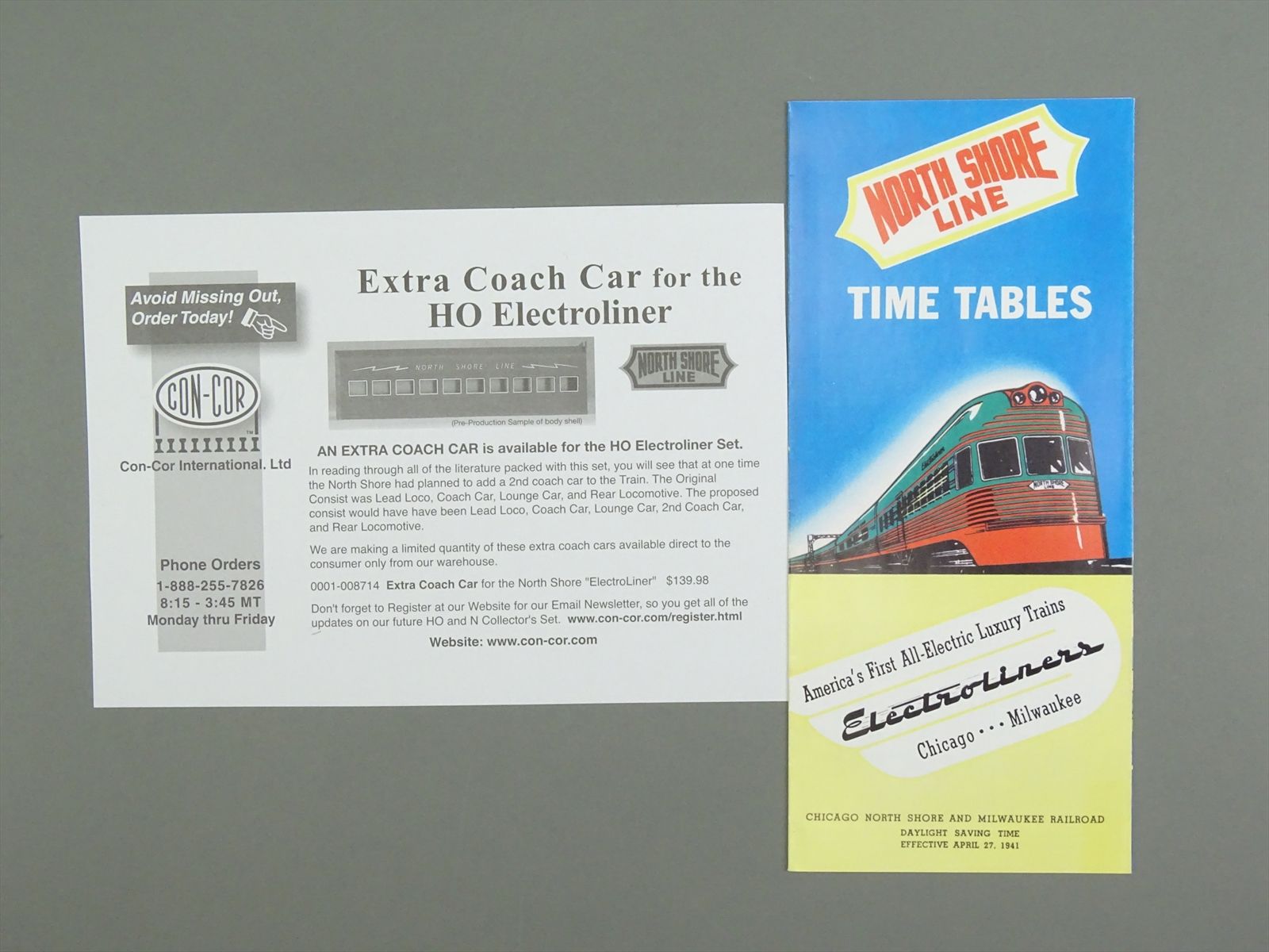 HO Plastic Model Con-Cor 01-008719 North Shore Electroliner Powered 4 ...