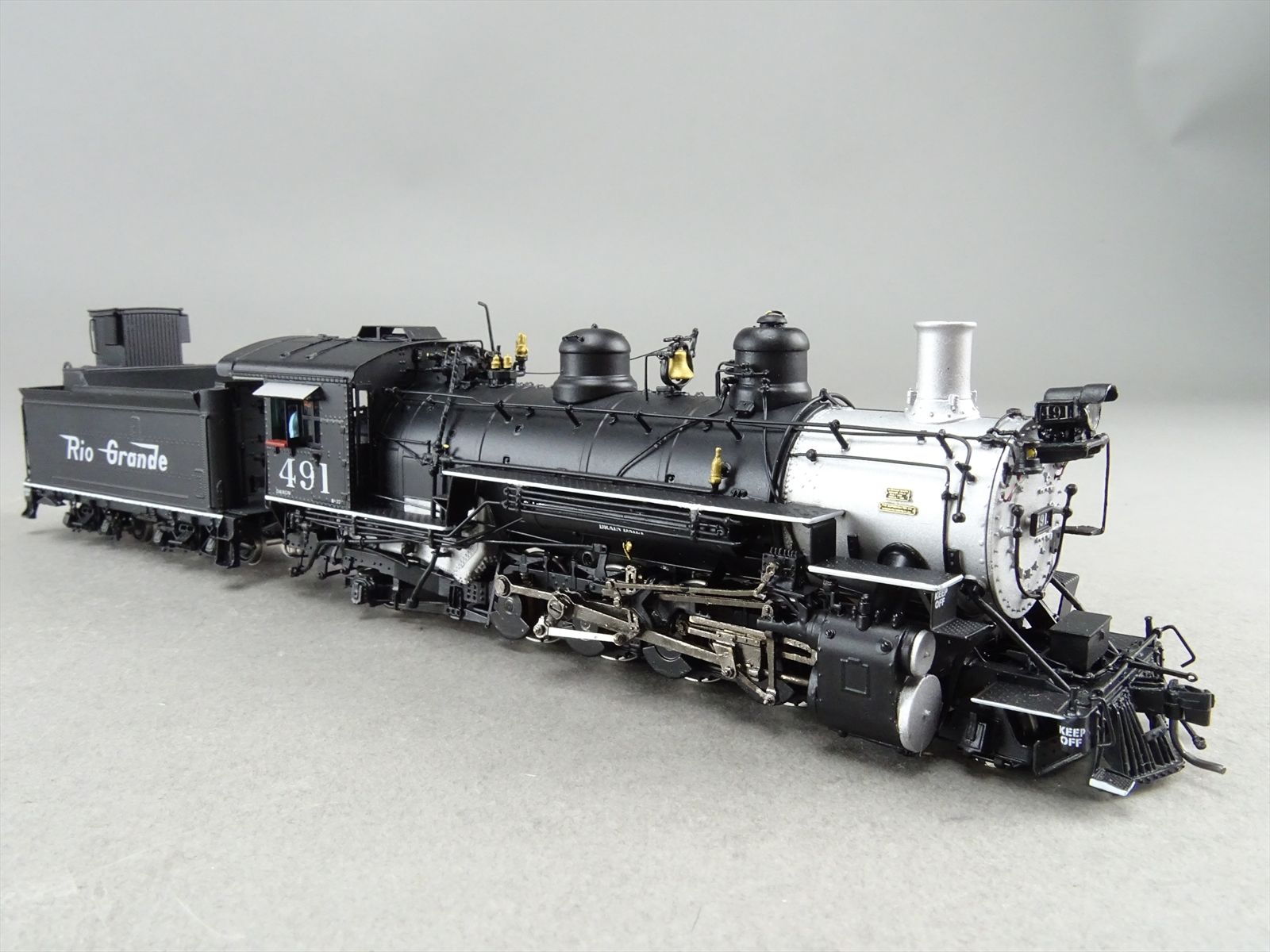 HOn3 Brass Model - DP 30491 D&RGW Rio Grande K-37 2-8-2 Black Boiler ...