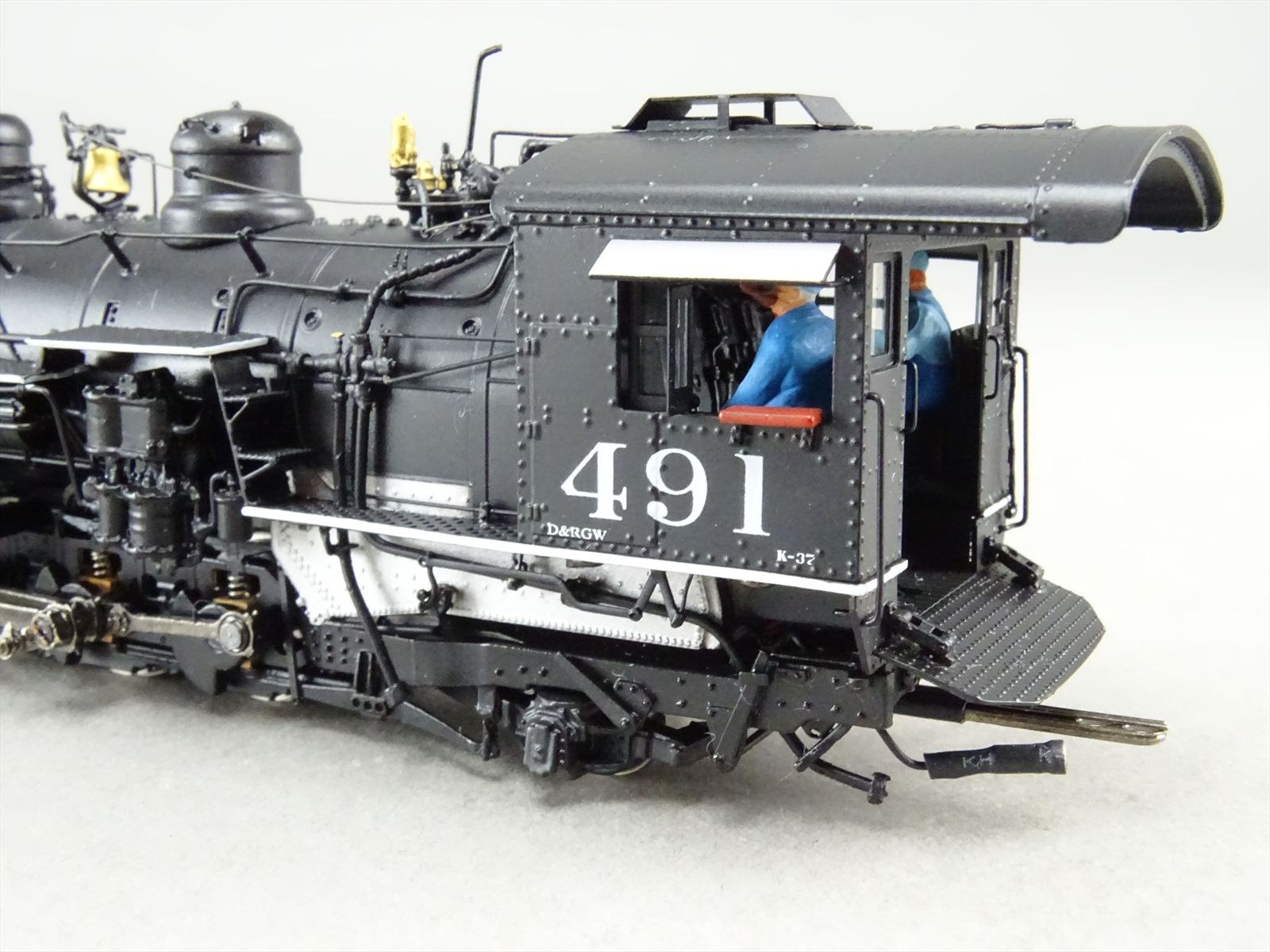 HOn3 Brass Model - DP 30491 D&RGW Rio Grande K-37 2-8-2 Black Boiler ...