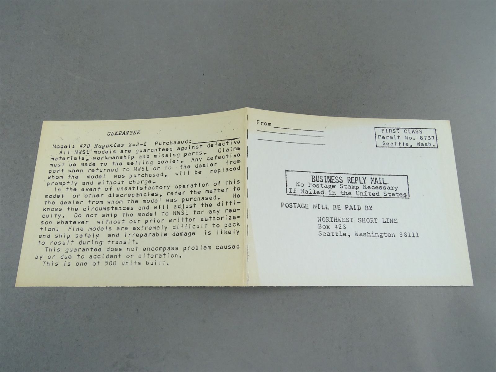 HO Brass Model - NWSL Toby Baldwin 2-8-2 70-Ton Logging Mikado ...