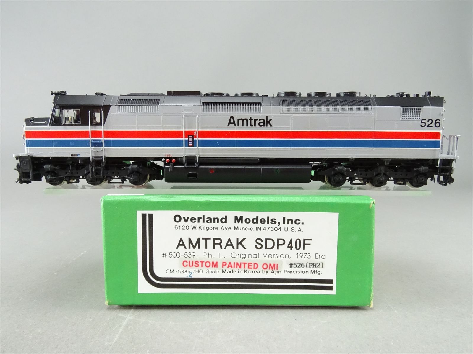 HO Brass Model - OMI 5885.2 Amtrak SDP40F Phase II Original Version ...