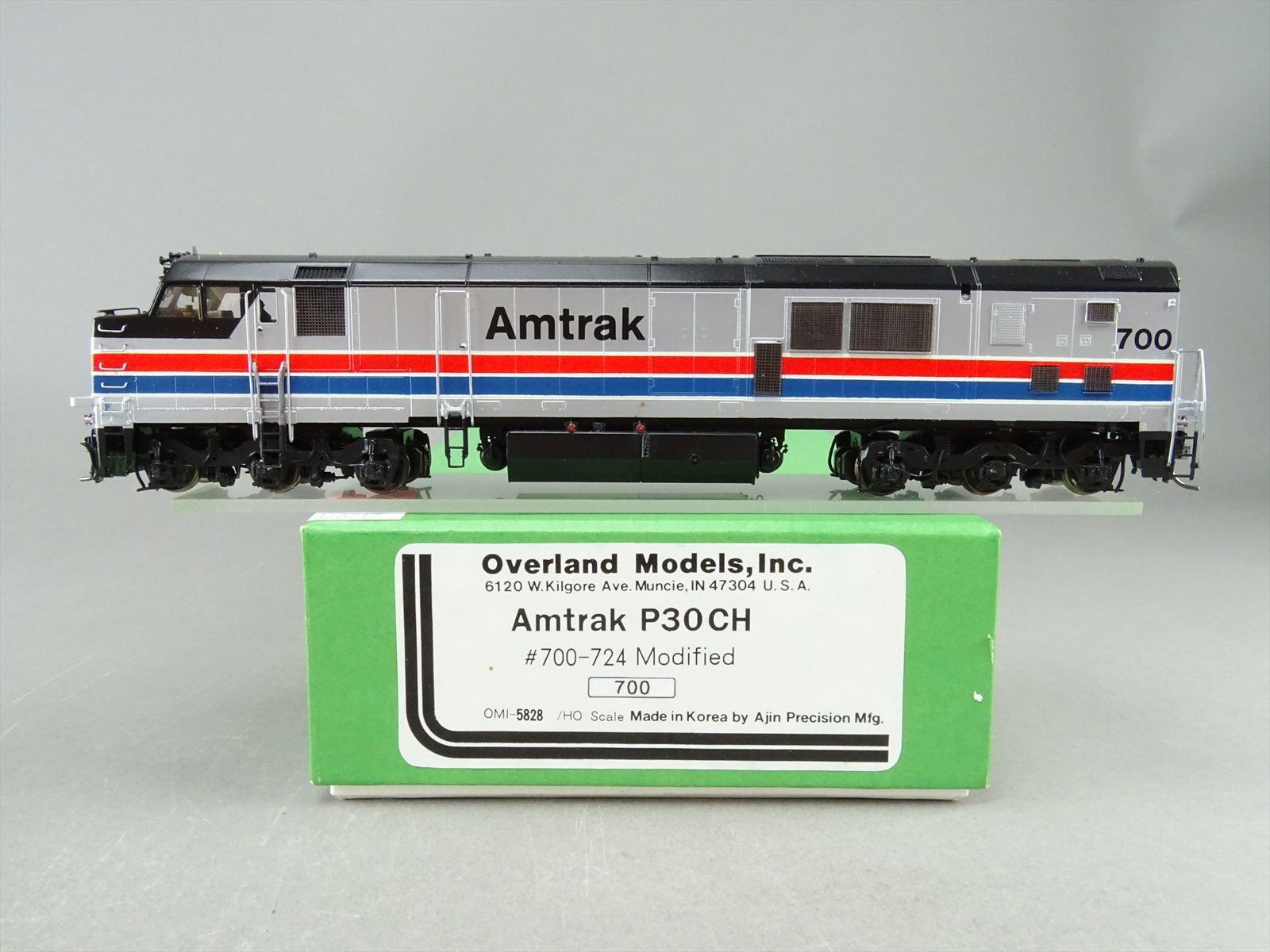 HO Brass Model - OMI 5828 Amtrak Pooch P30CH Modified #700 - Pro Paint ...