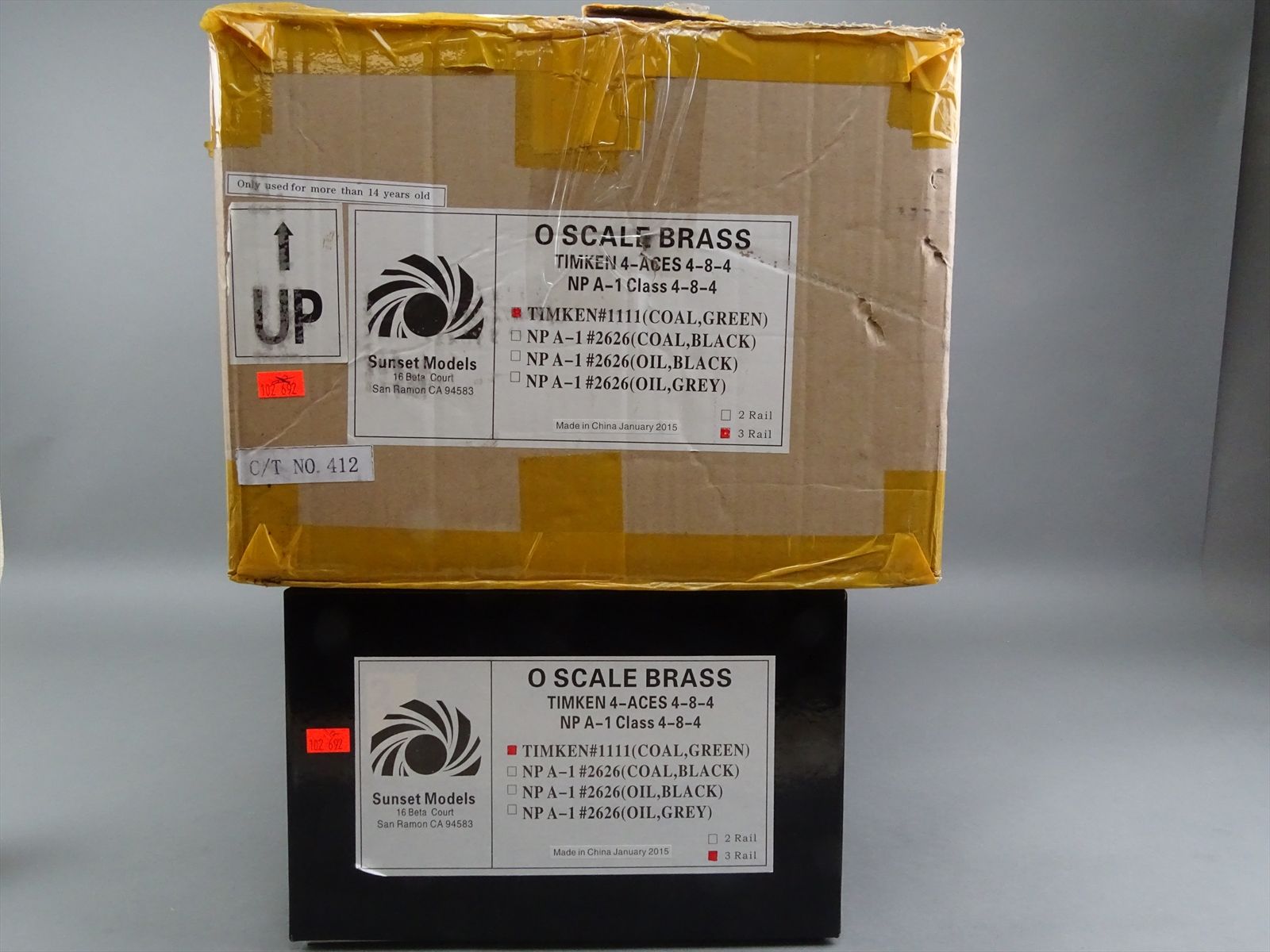 O Brass Model - 3-Rail - Sunset Models - Timken 4-Aces 4-8-4 #1111 - FP ...