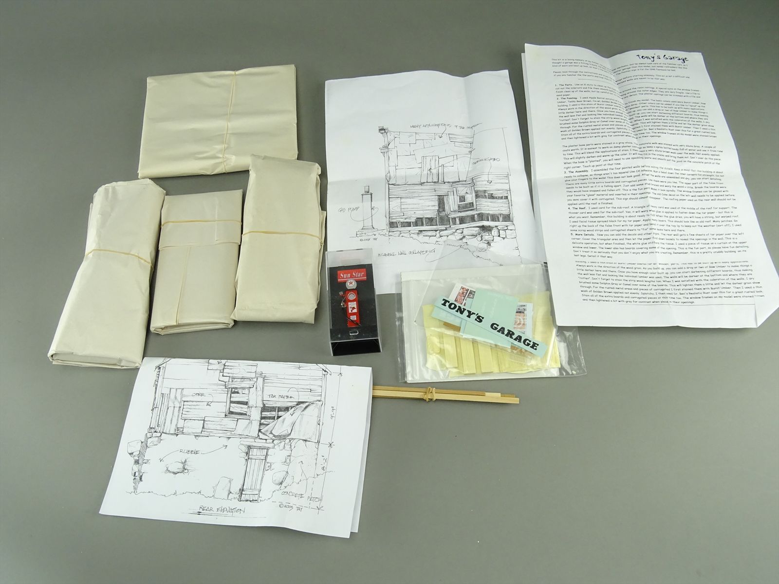 1/4" Scale O / On3 Craftsman Kit - Thomas Yorke Tony's Garage Kit ...