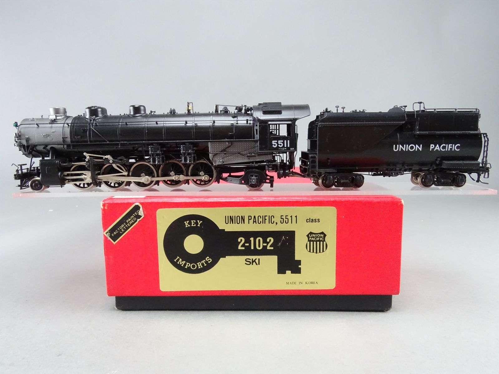 HO Brass Model - Key SKI UP Union Pacific 2-10-2 #5511 Oil Tender - F/P ...