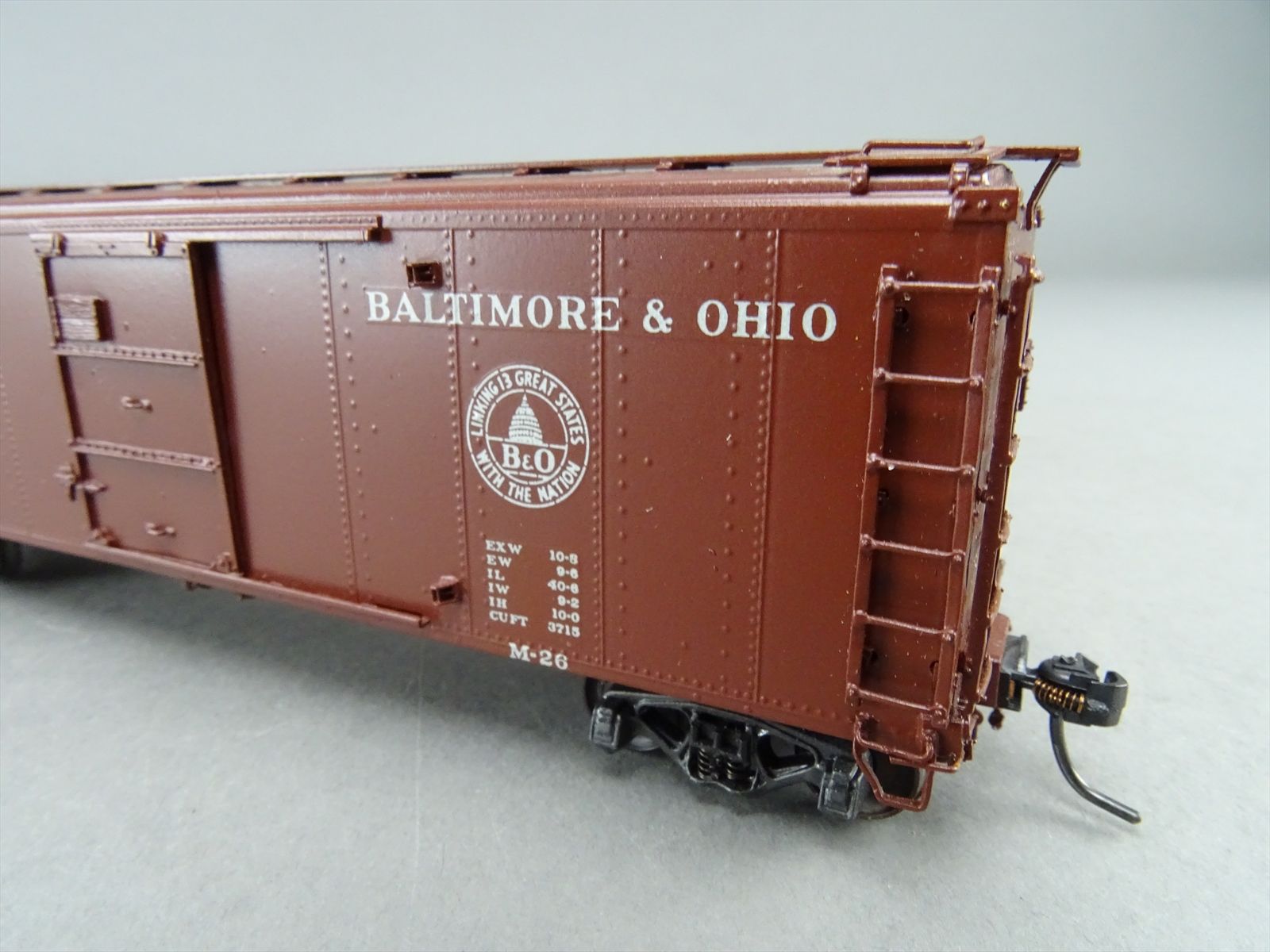 HO Brass Model - OMI 3016 Overland X-28a Box Car #271458 B&O Balitimore ...