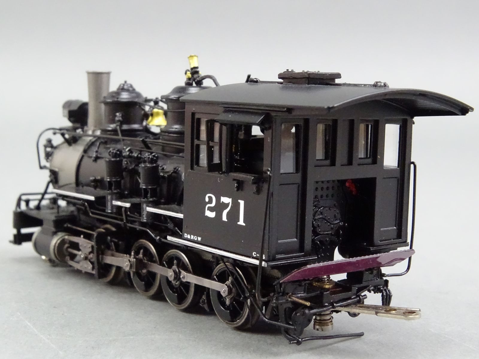 HOn3 Brass Model - PSC 17388-1 D&RGW 2-8-0 C-16 #271 - Bug Herald - F/P ...