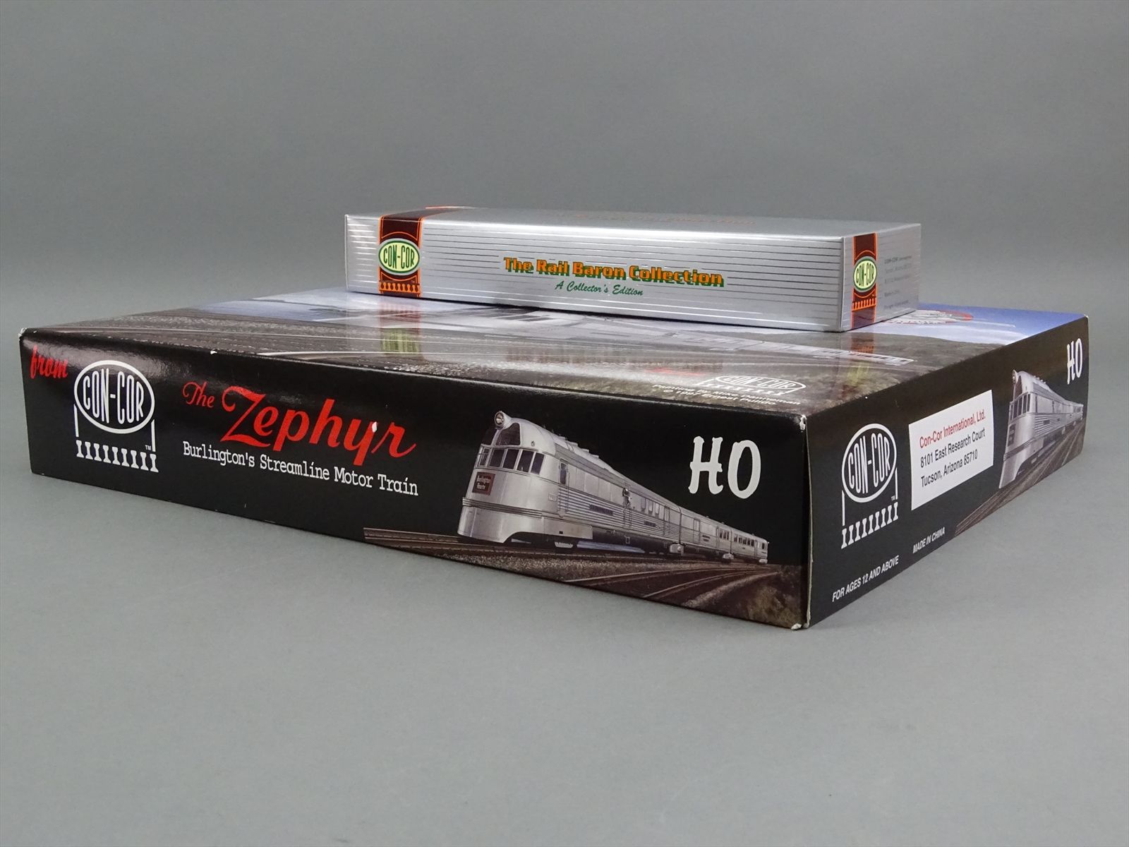 HO Plastic Model Con-Cor 001-8721 The Zephyr Burlington's Streamline ...