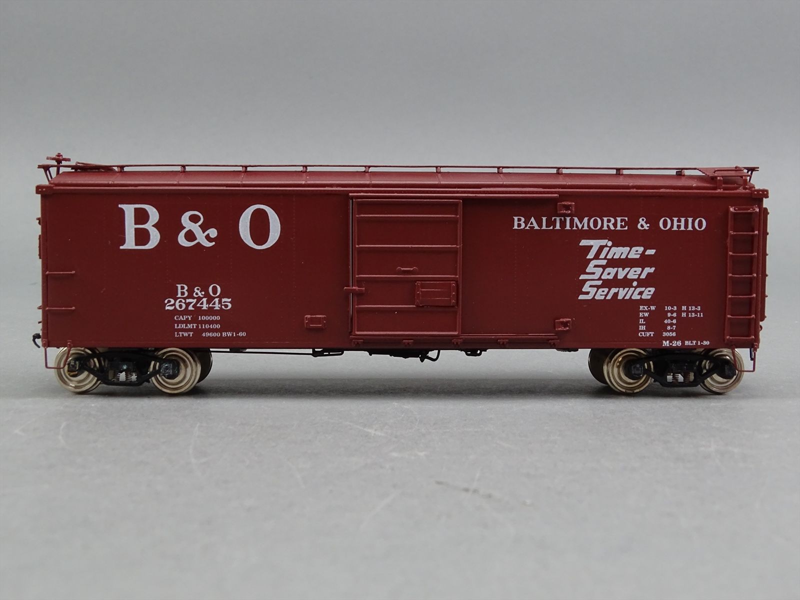 HO Brass Model - PSC 16030-1 B&O Baltimore & Ohio M-26 Box Car Boxcar ...