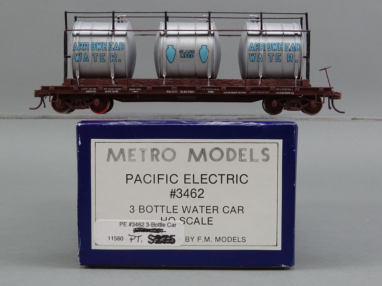 HO Brass Model - Metro Models PE Pacific Electric 3 Bottle Water Car ...