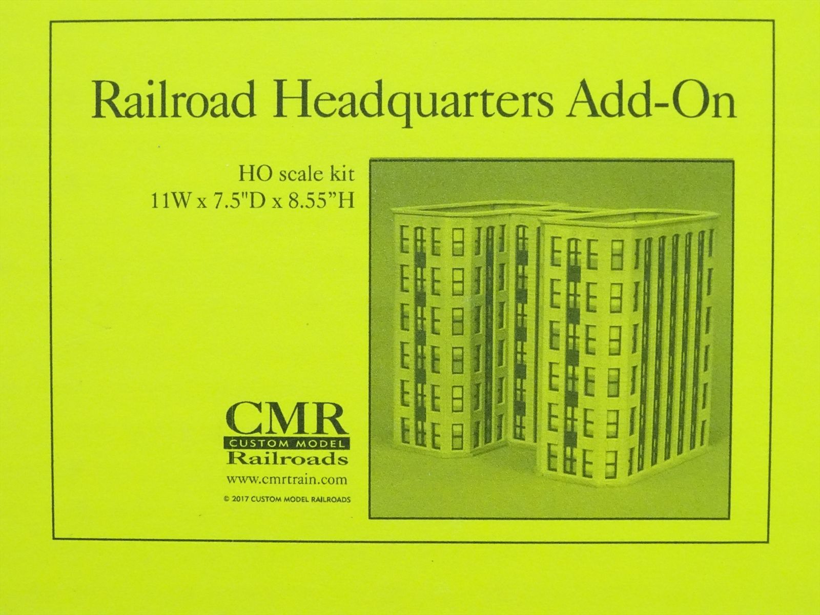 HO Unassembled Craftsman Kit - CMR 092 Railroad Headquarters with Add ...