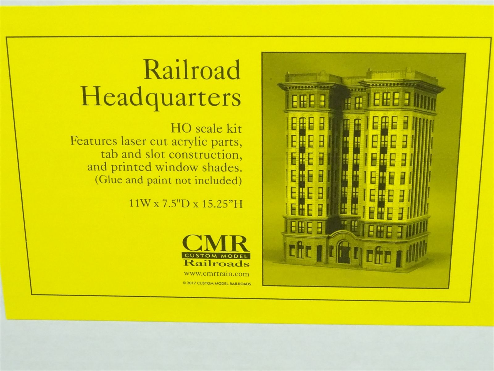 HO Unassembled Craftsman Kit - CMR 092 Railroad Headquarters with Add ...