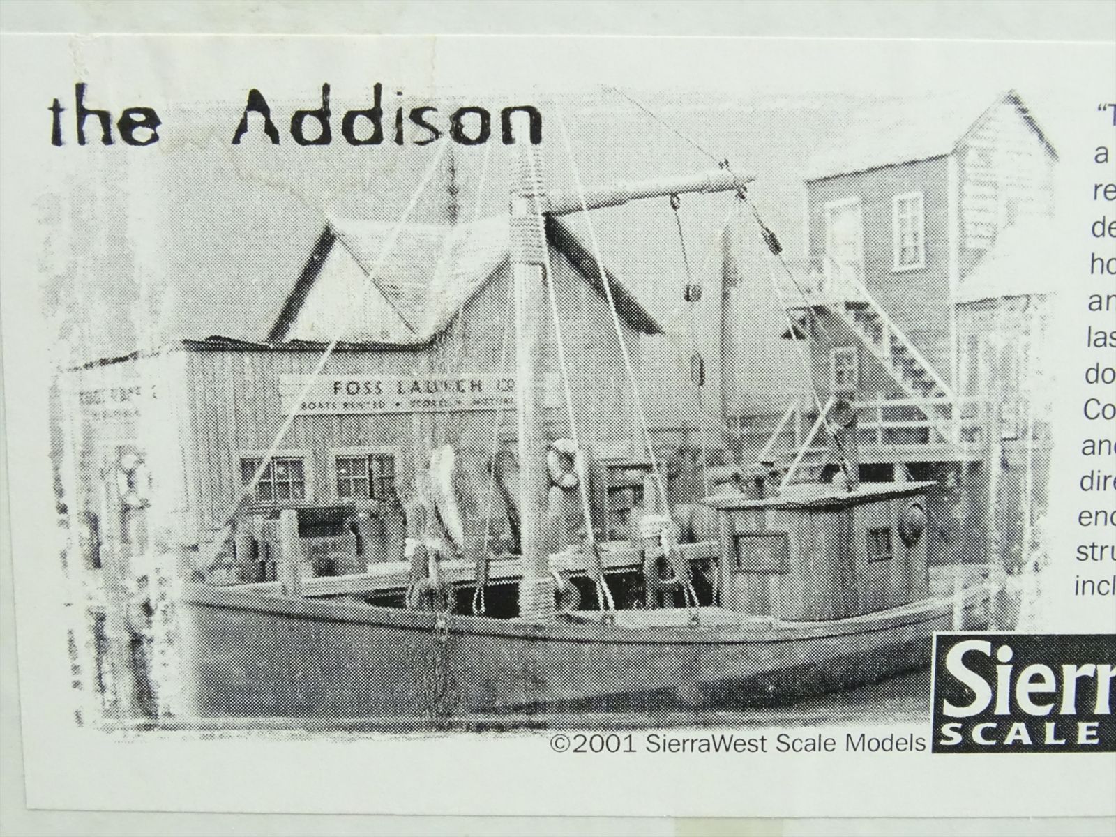 HO Craftsman Kit - Sierra West Scale Models - The Addison Fishing ...