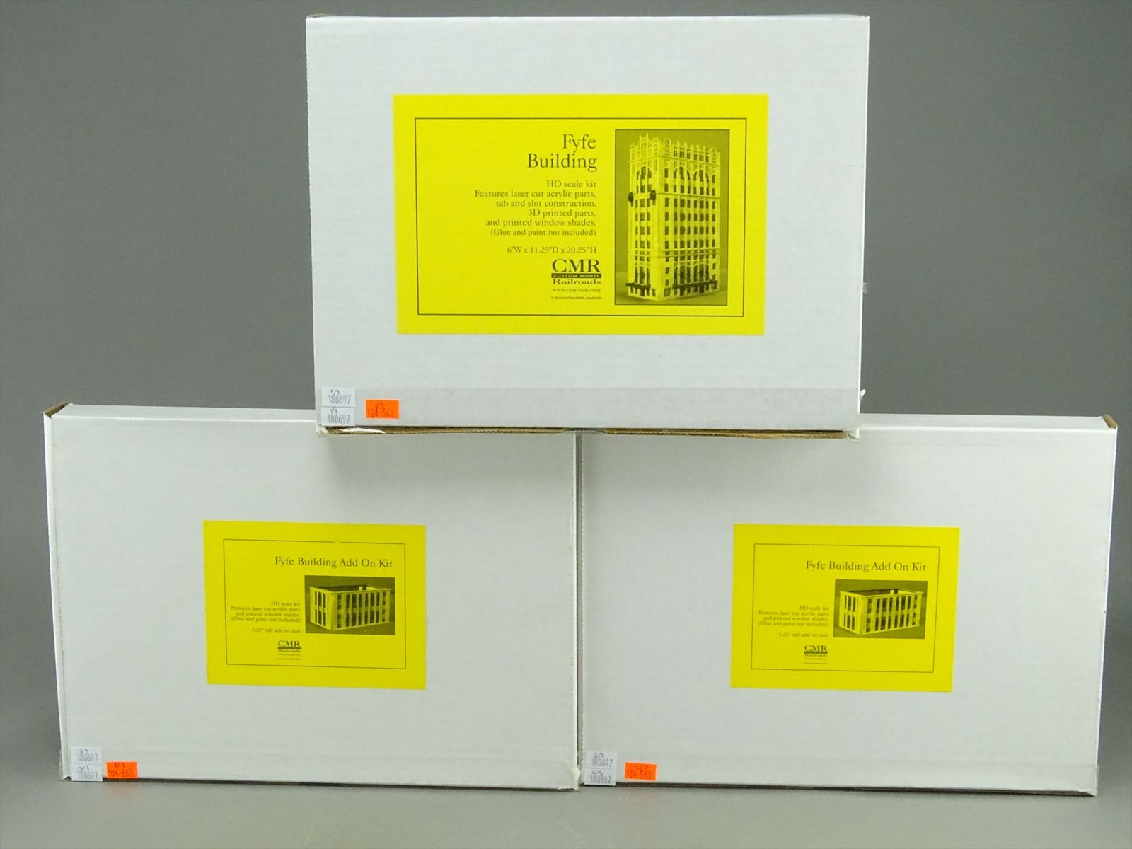 HO Unassembled Craftsman Kit - CMR 085 Fyfe Building Kit with 2 Add-Ons ...