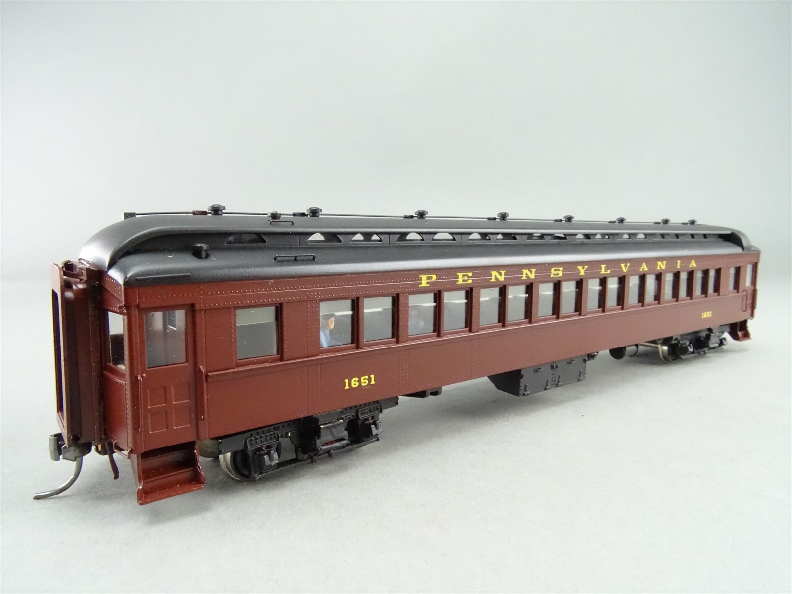 HO Brass Model - Railworks PRR Pennsylvania P-58 Steel Coach #1651 - Nice Custom - 1990 Run ...
