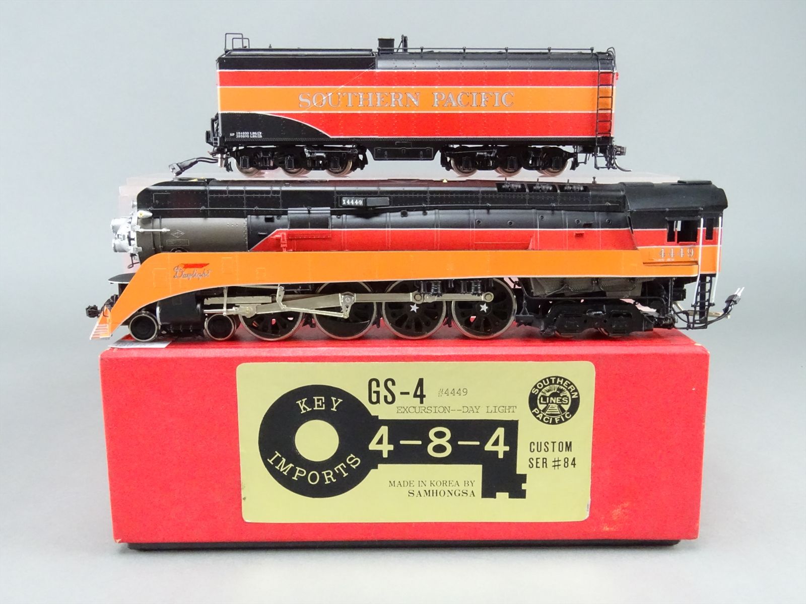 HO Brass Model - Key CS#84 SP Southern Pacific GS-4 Daylight Excursion ...