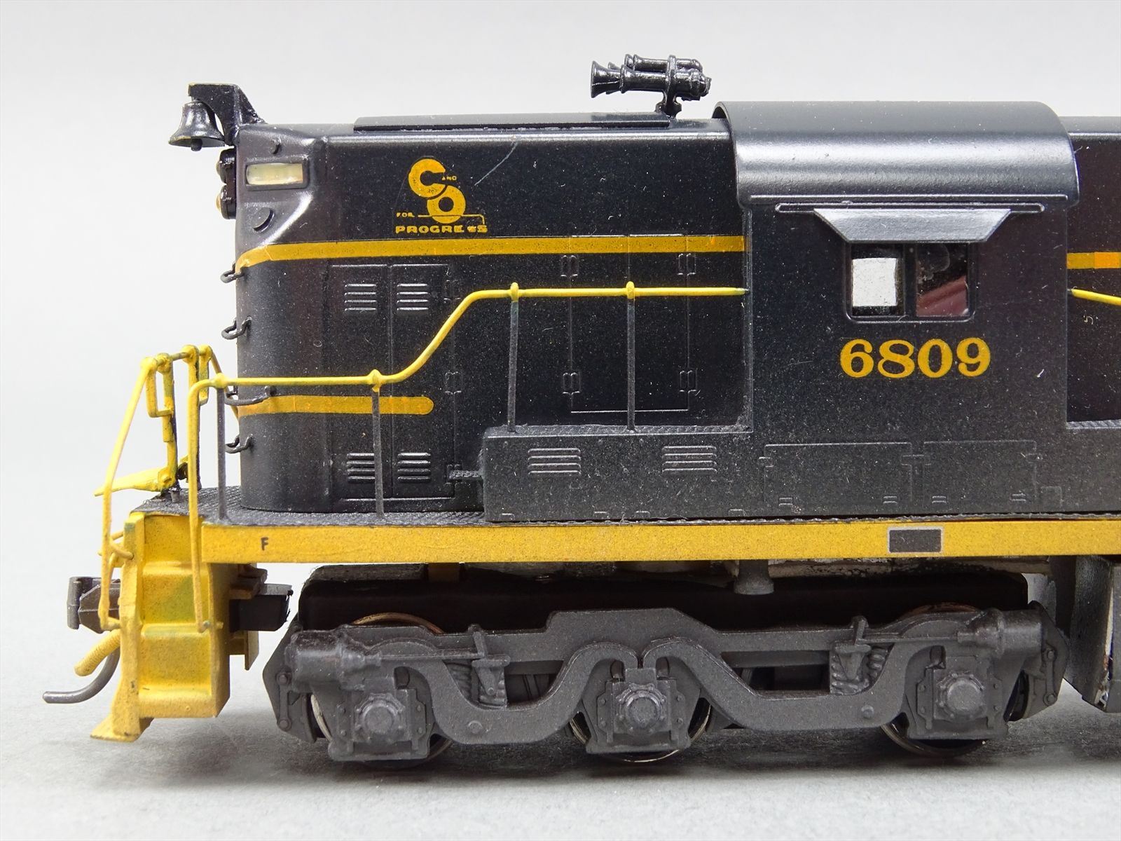 HO Brass Model - ALCO D-114 C&O Chesapeake & Ohio RSD-15 / DL-600B #6809 - Custom - 1968 Run ...