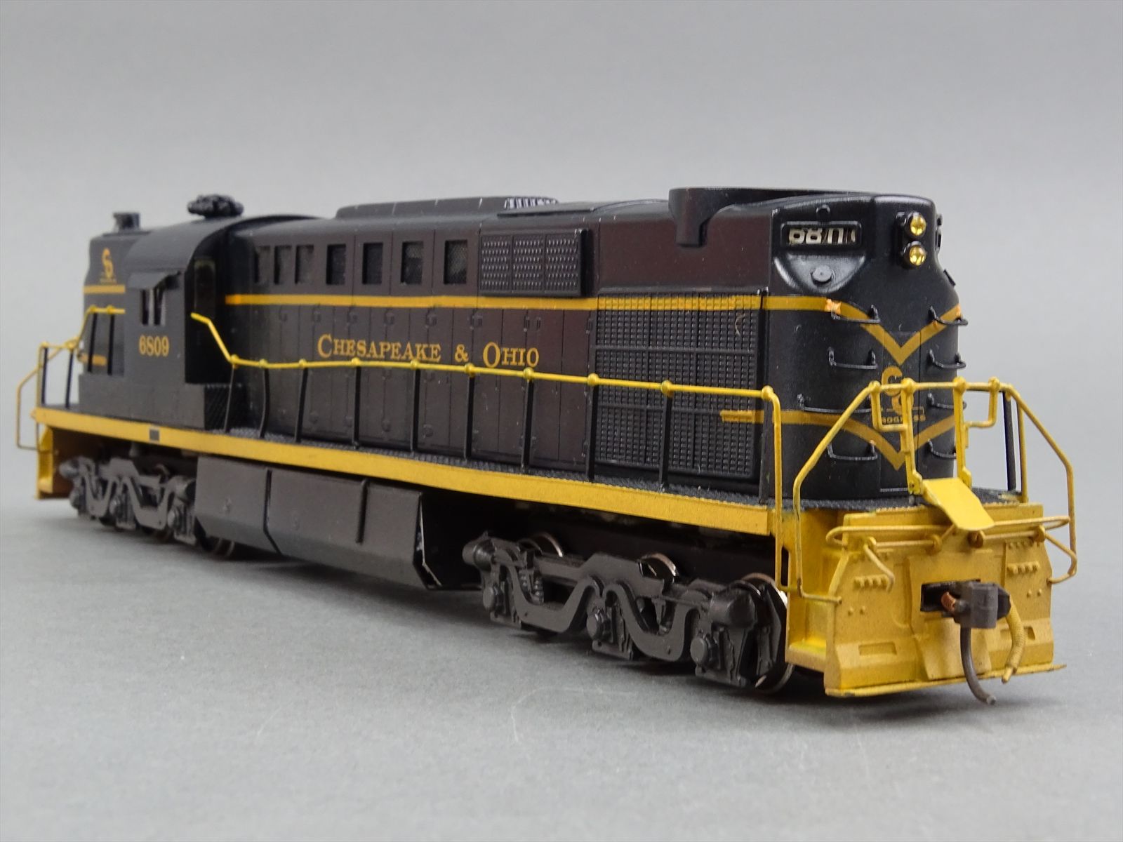 HO Brass Model - ALCO D-114 C&O Chesapeake & Ohio RSD-15 / DL-600B #6809 - Custom - 1968 Run ...