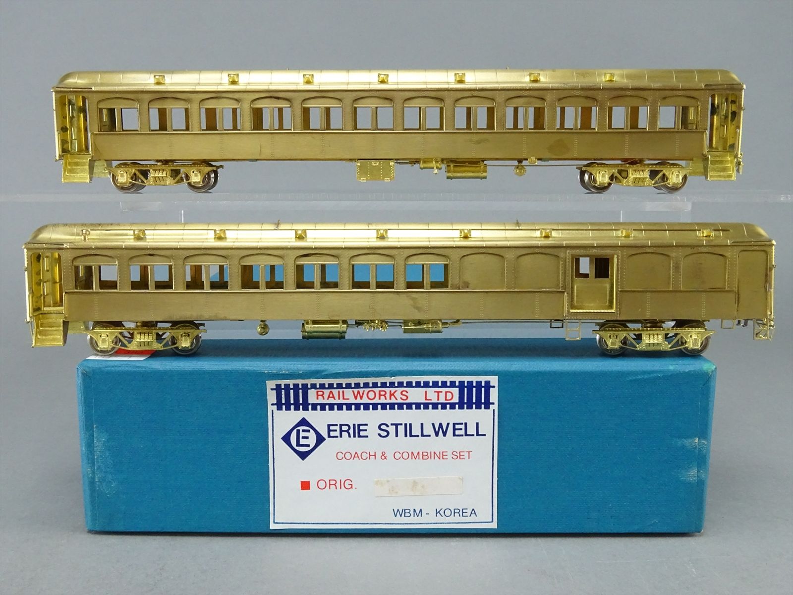HO Brass Model - Railworks S-110 ERIE Stillwell Coach Combine Set ...