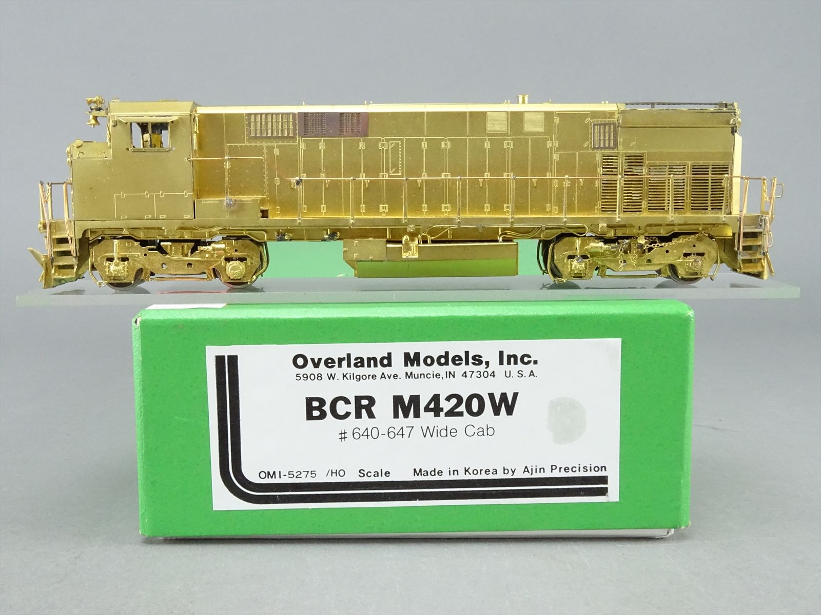 HO Brass Model - OMI 5275 BCR British Columbia Railway M420W #640 - 647 - Unpainted - 1992 Run ...