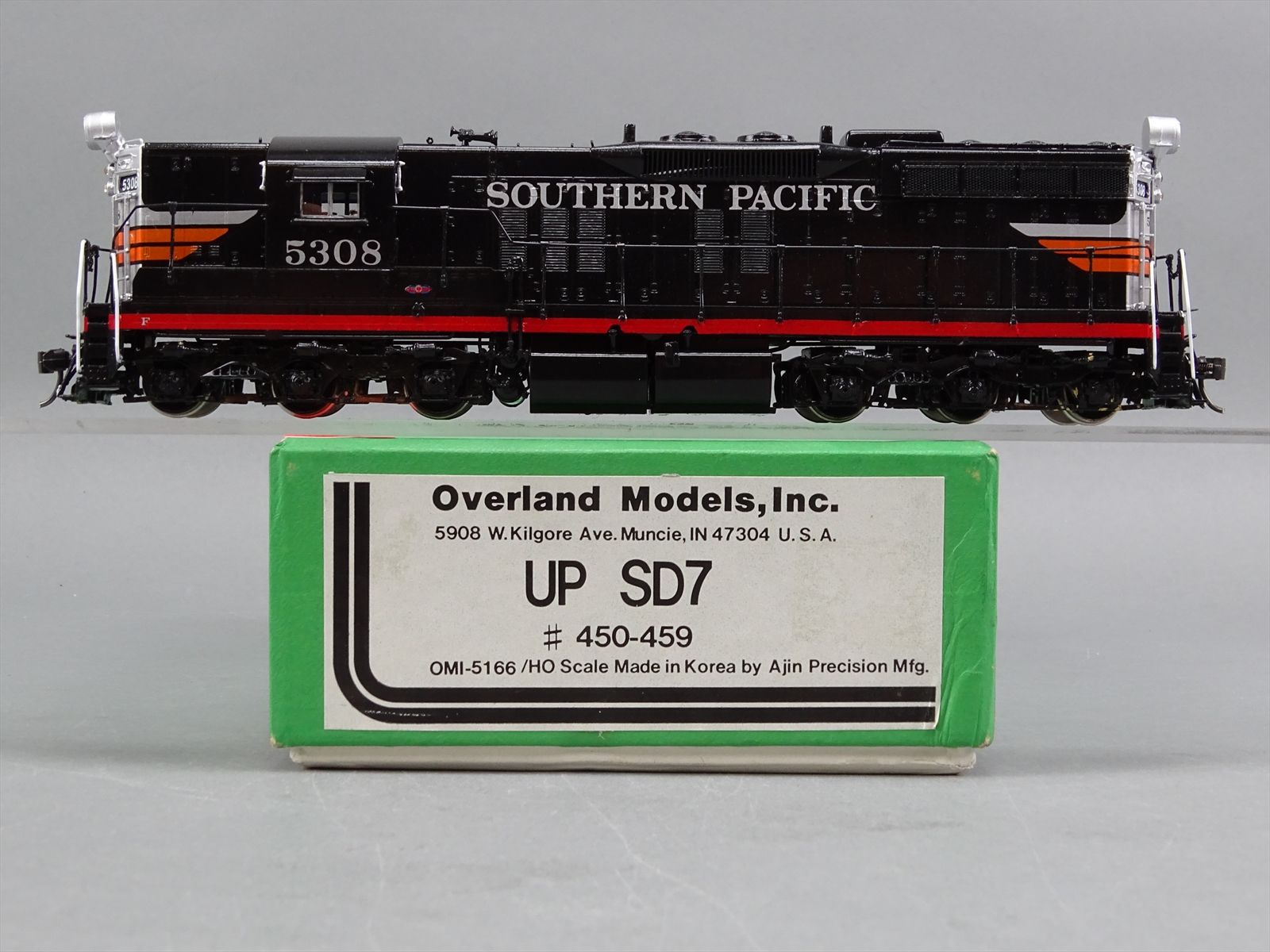 HO Brass Model - OMI 5166 UP as SP Southern Pacific SD7 Black Widow Barrel Headlights #5308 ...