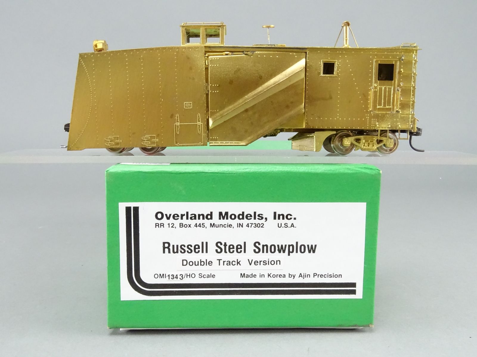 HO Brass Model - OMI 1343 Russell Steel Snowplow Double Track Version ...