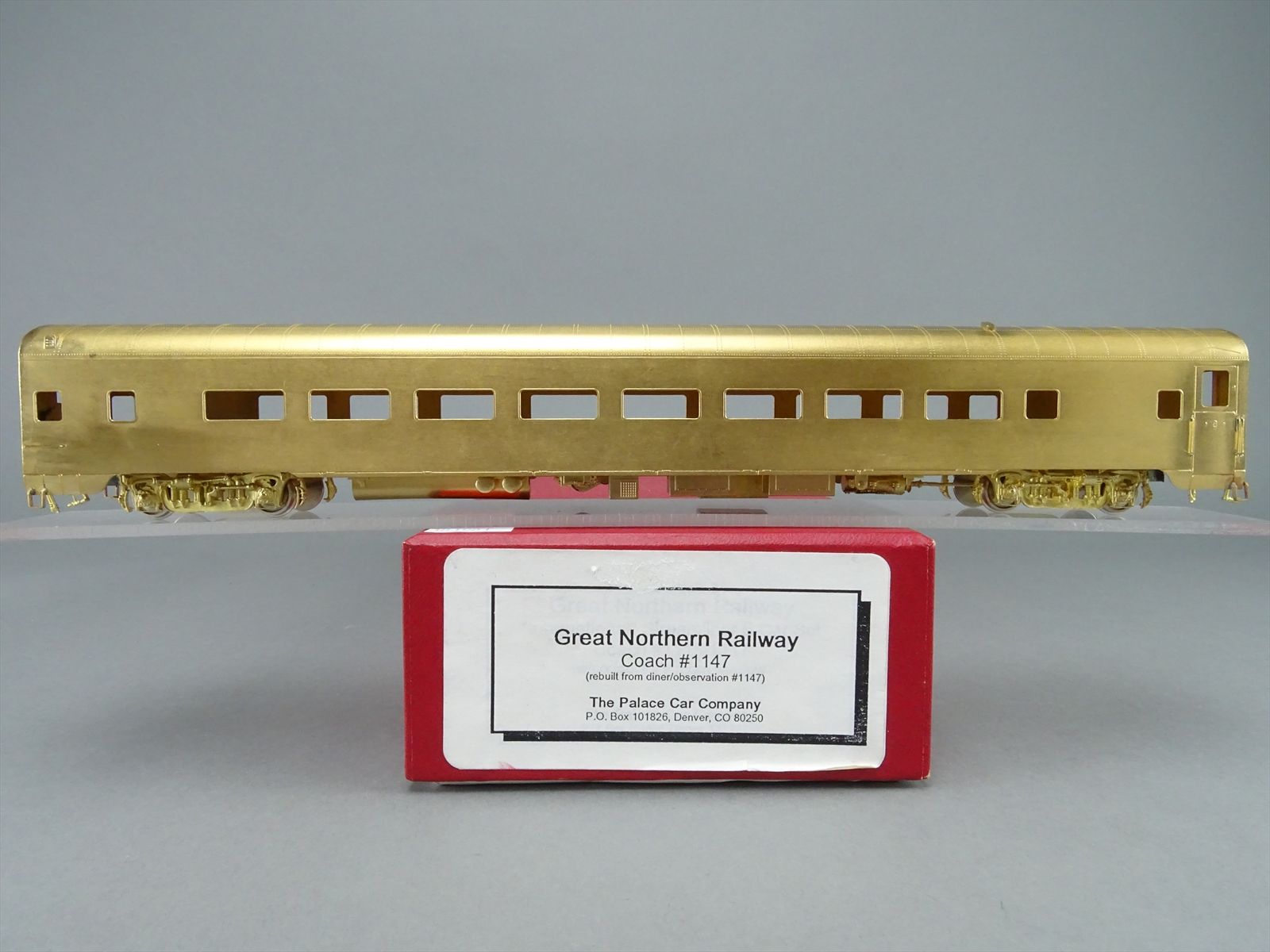 HO Brass Model - Palace GN Great Northern Coach #1147 - Unpainted ...