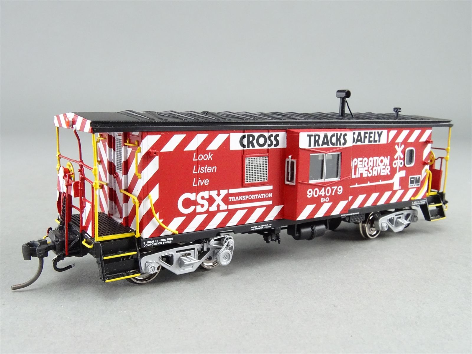 HO Brass Model - OMI 087030020.3 CSX Operation Lifesaver Caboose #904079 - F/P - Real-Tech ...